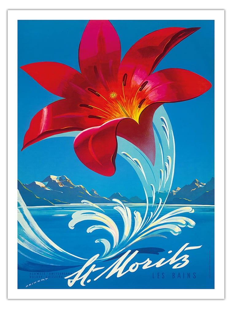 St. Moritz Les Bain - Schweiz Switzerland Suisse Svizzera - Red Lily ...