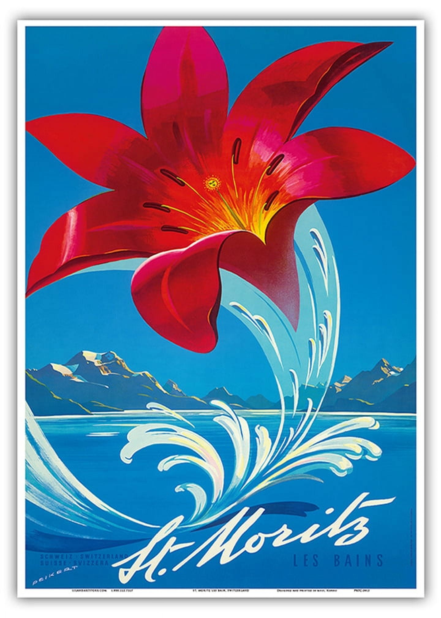 St. Moritz Les Bain - Schweiz Switzerland Suisse Svizzera - Red Lily ...