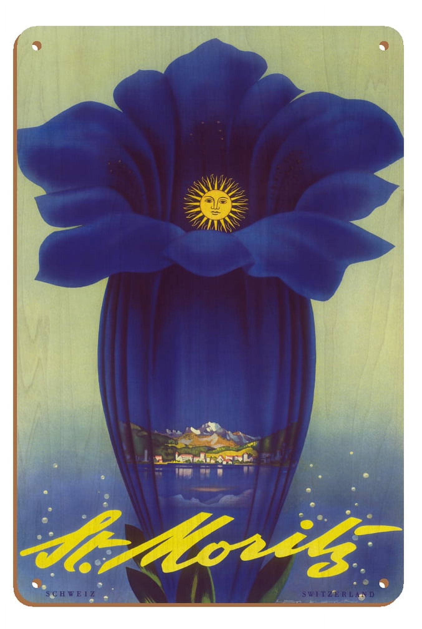 St. Moritz Switzerland (Schweiz) - Blue Trumpet Gentian Flower ...