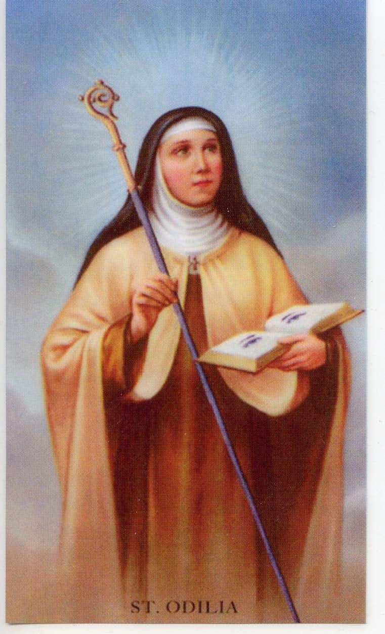 St. Odilia holy card - laminated - Pack of 25 - Walmart.com