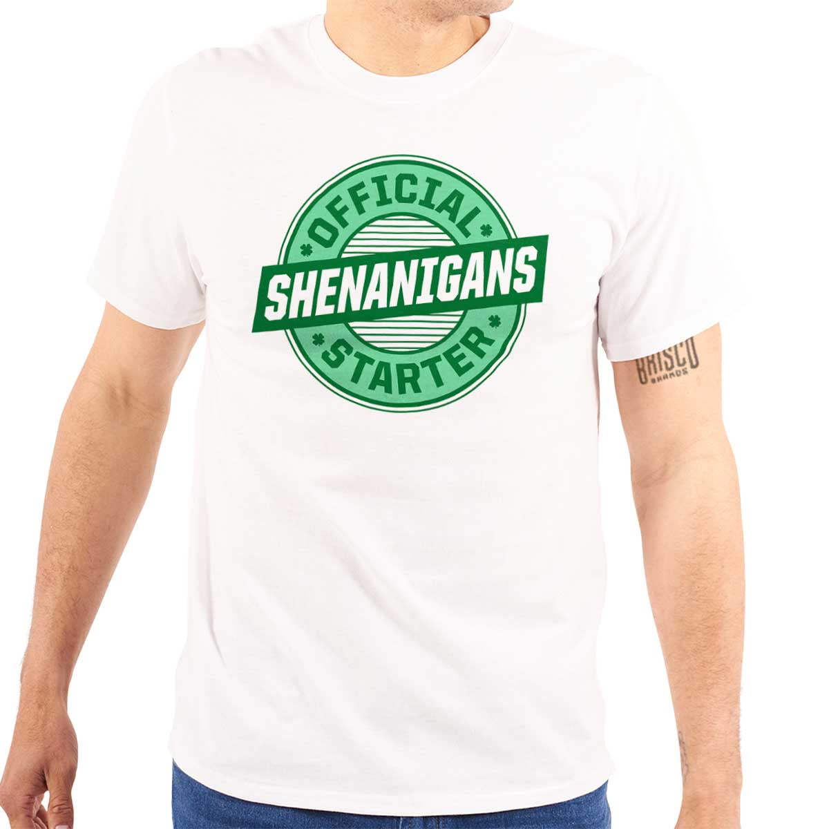 St Paddy Official Shenanigans Starter Men's Graphic T Shirt Tees Brisco ...