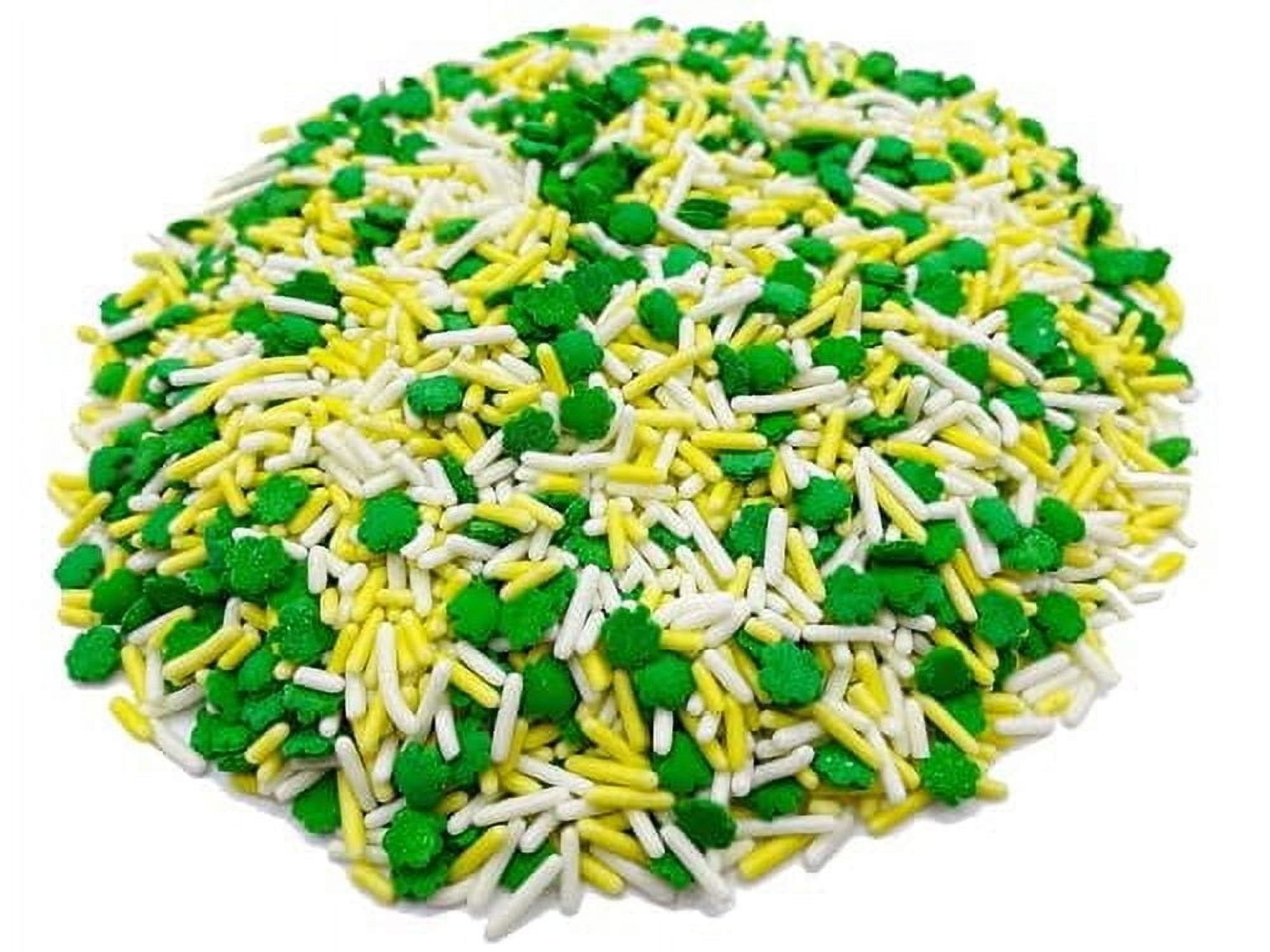 St. Pat's Luck | Green Shamrock Sprinkles with White and Yellow ...