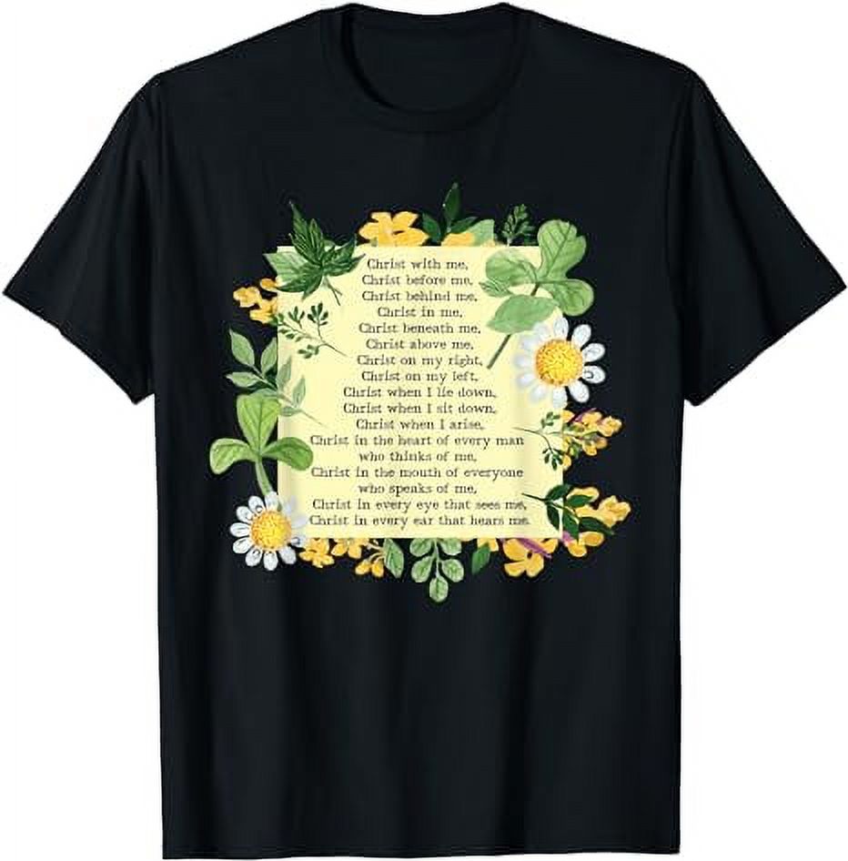 St Patrick Breastplate Prayer Patrick's Day Catholic Saints T-Shirt ...