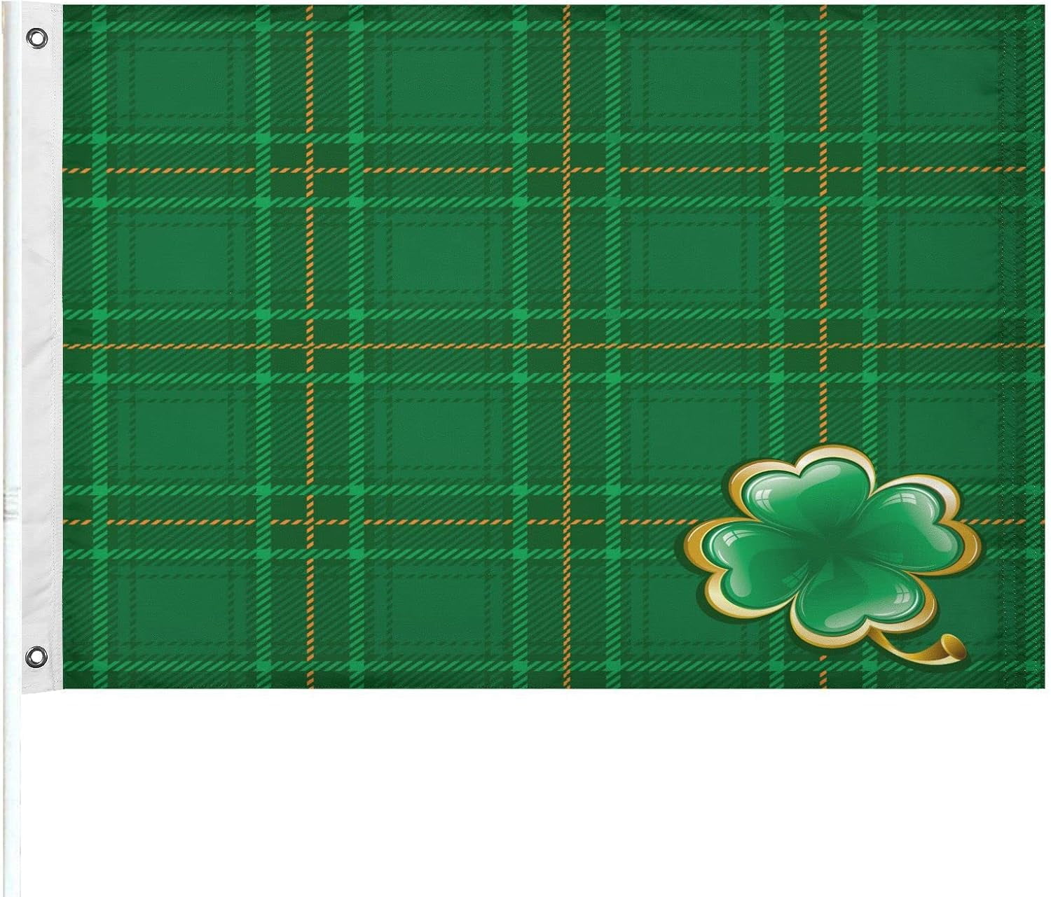 St Patrick Flag Outdoor Garden Flag for Outside Funny Flags with Brass ...