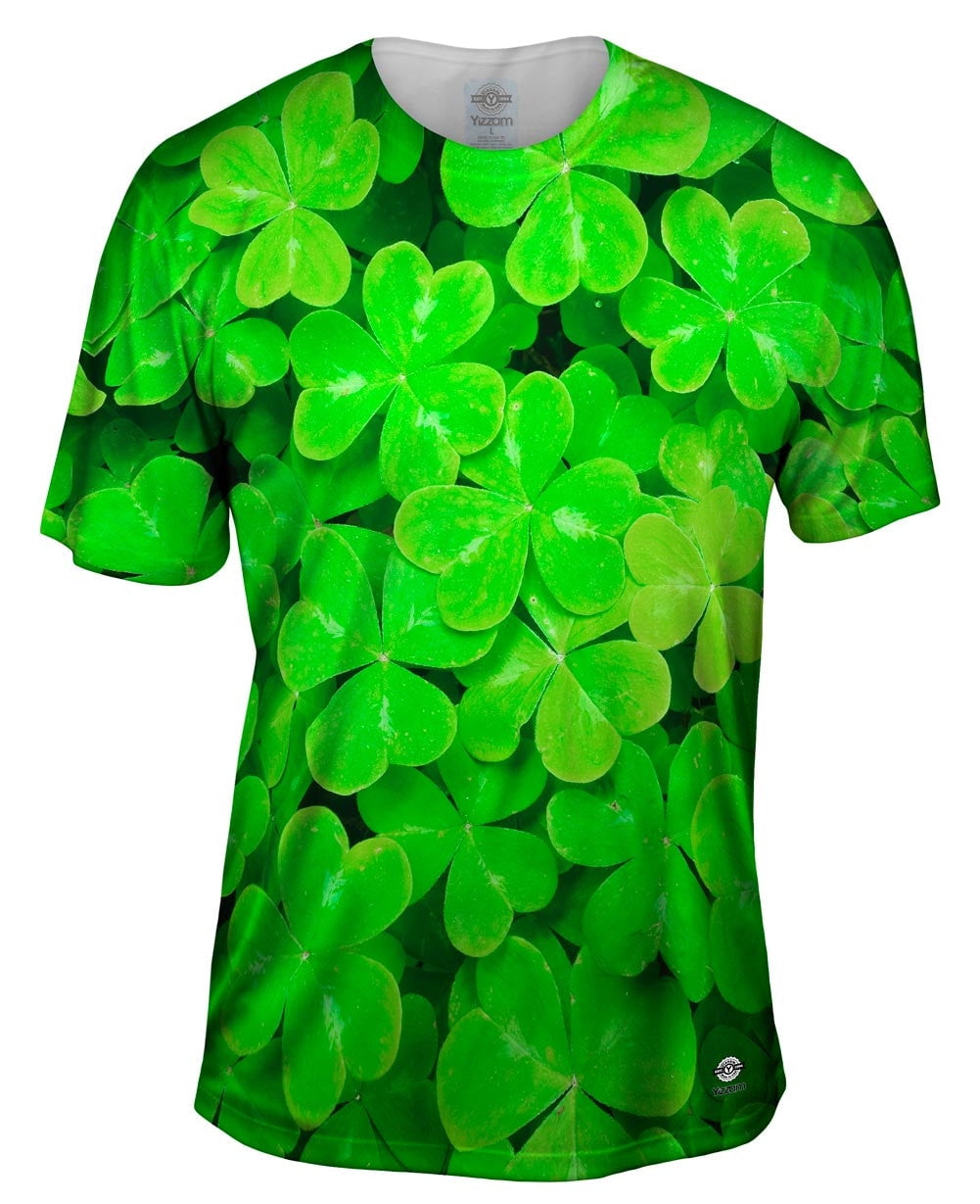 St Patrick Four Leaf Clover Mens T-Shirt All Over Print - Walmart.com