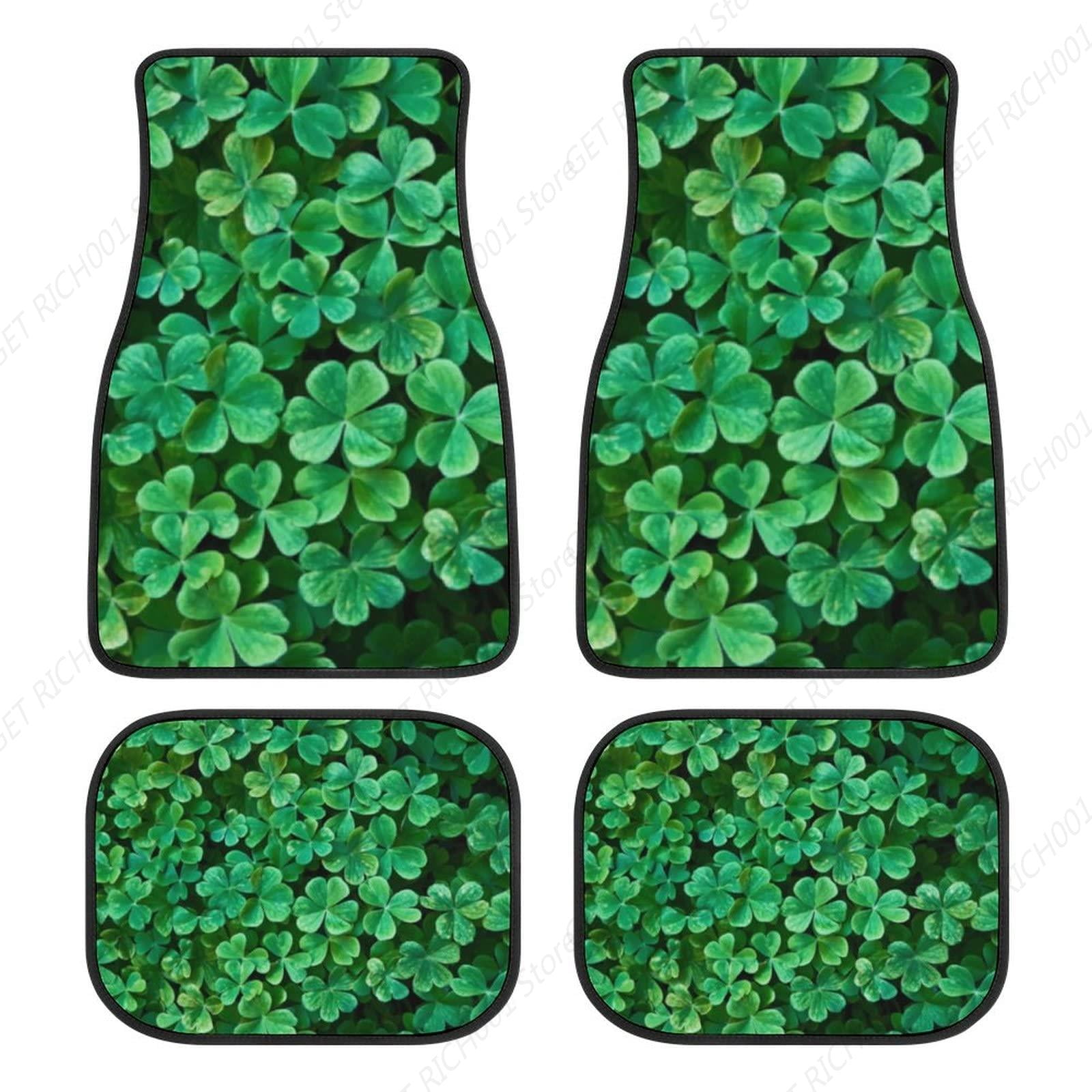 St. Patrick'S Day Clover Patch 4 Pieces Car Floor Mats Car Carpets Full ...