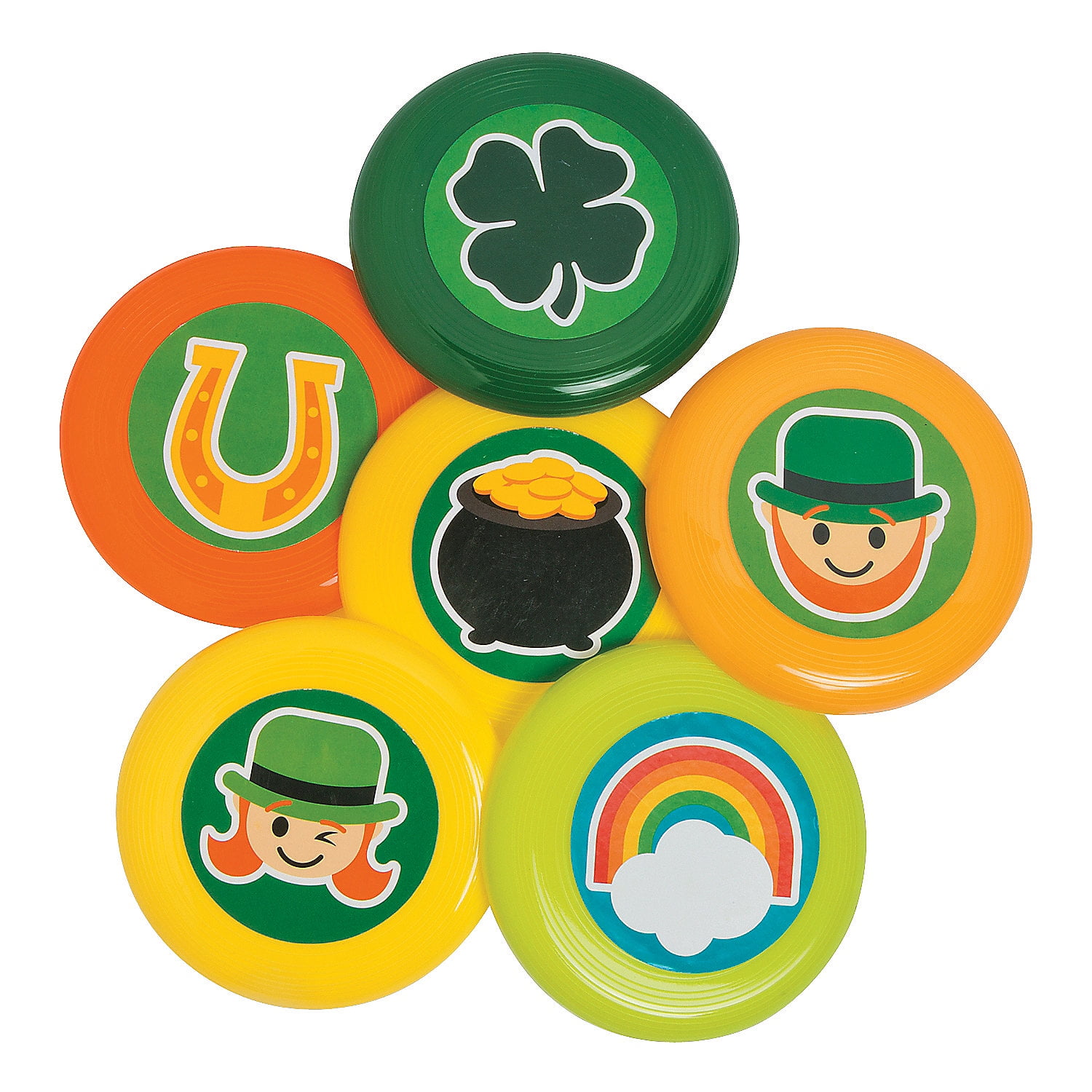 St. Patricks Day Mini Flying Discs - Party Favors - 72 Pieces - Walmart.com