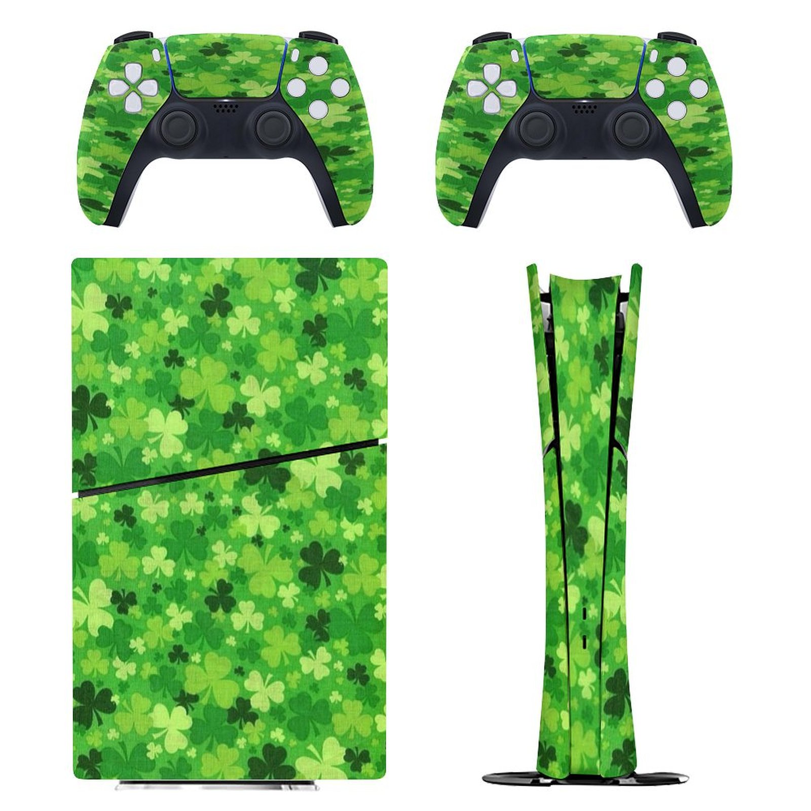 St. Patrick's Clover Green Ireland PS5/PS5 Slim Digital Disc Skin ...