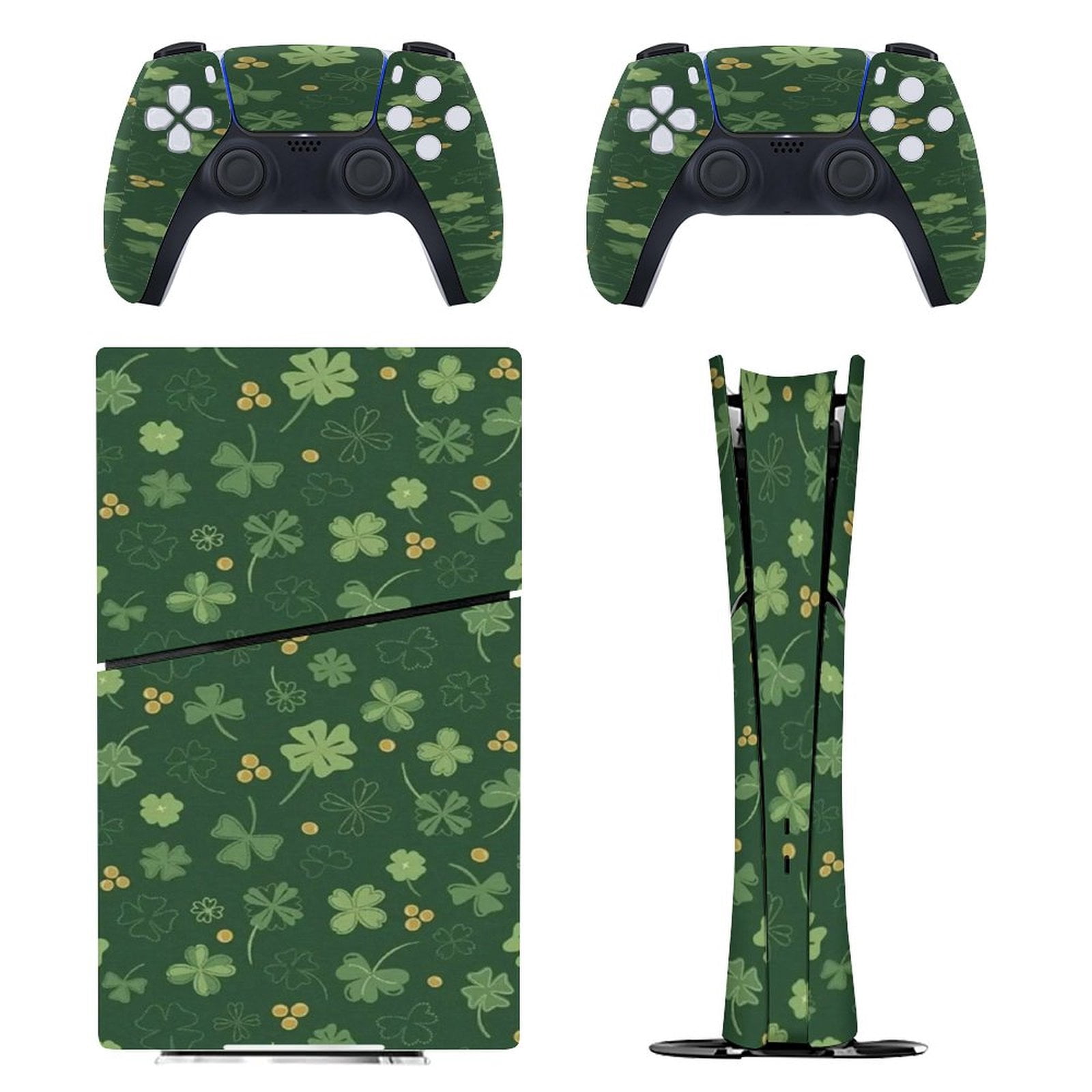St. Patrick's Clover Green Ireland PS5/PS5 Slim Digital Disc Skin ...