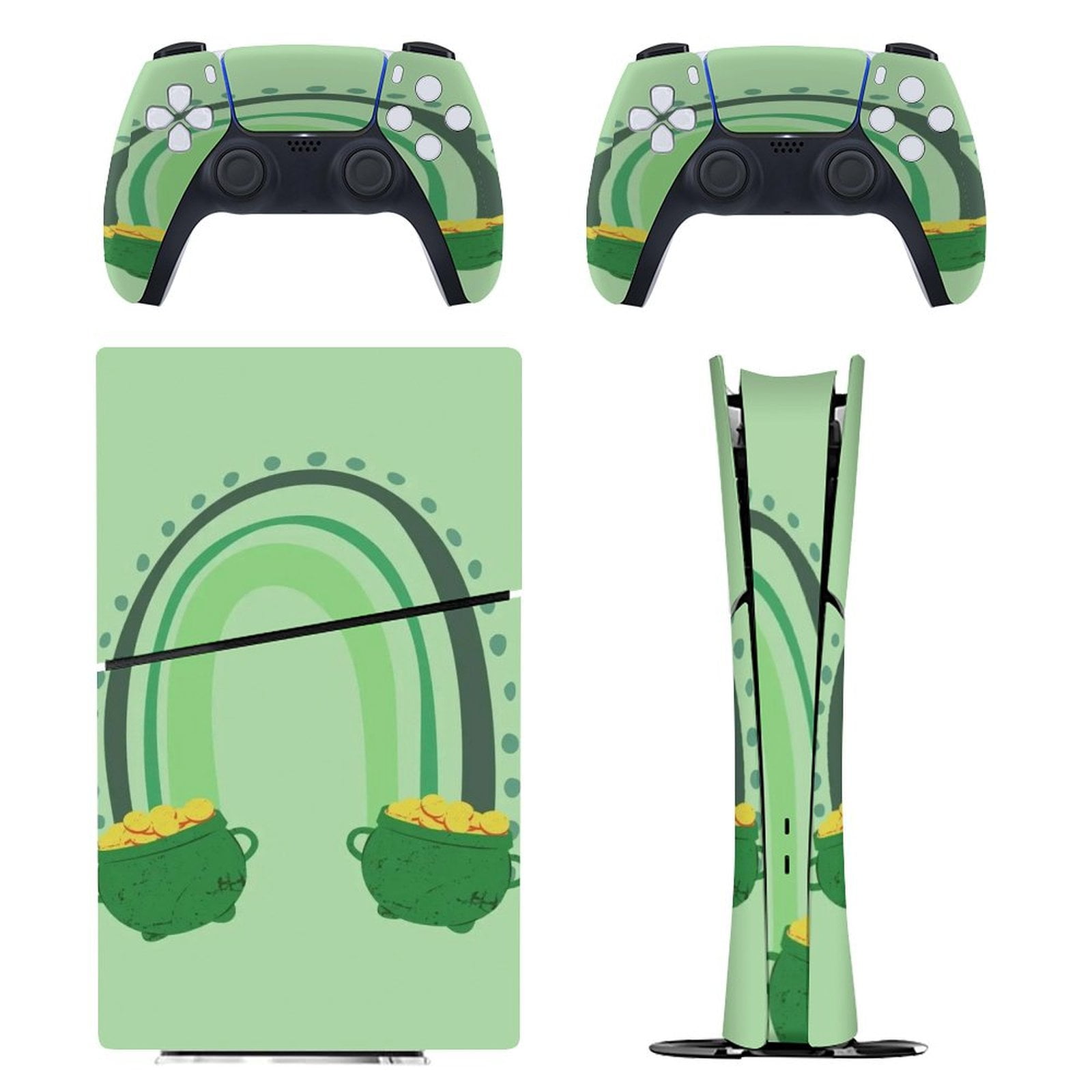 St. Patrick's Clover Green Ireland PS5/PS5 Slim Digital Disc Skin ...