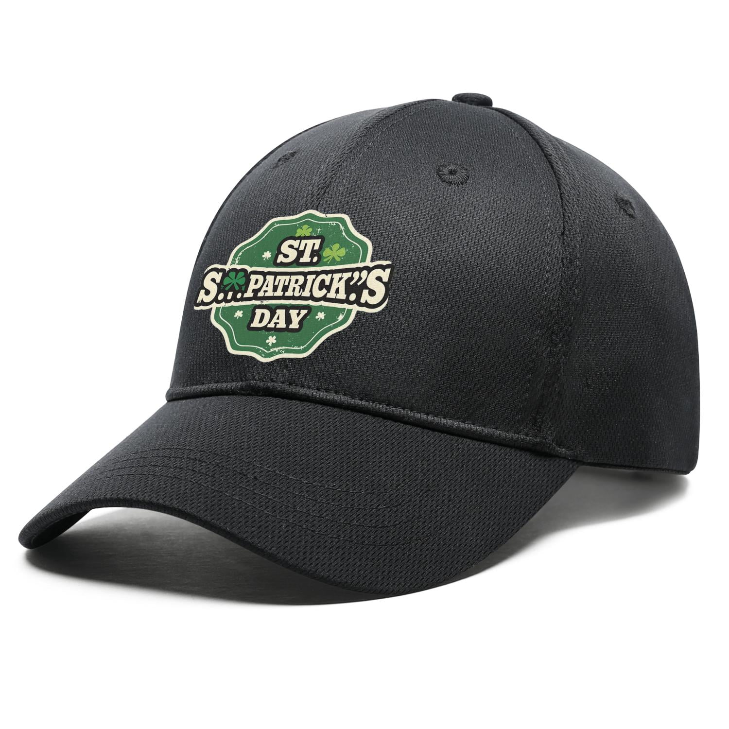 St. Patrick's Day 4 Leaf Clover Baseball Hat Cotton Adjustable Mens Dad ...