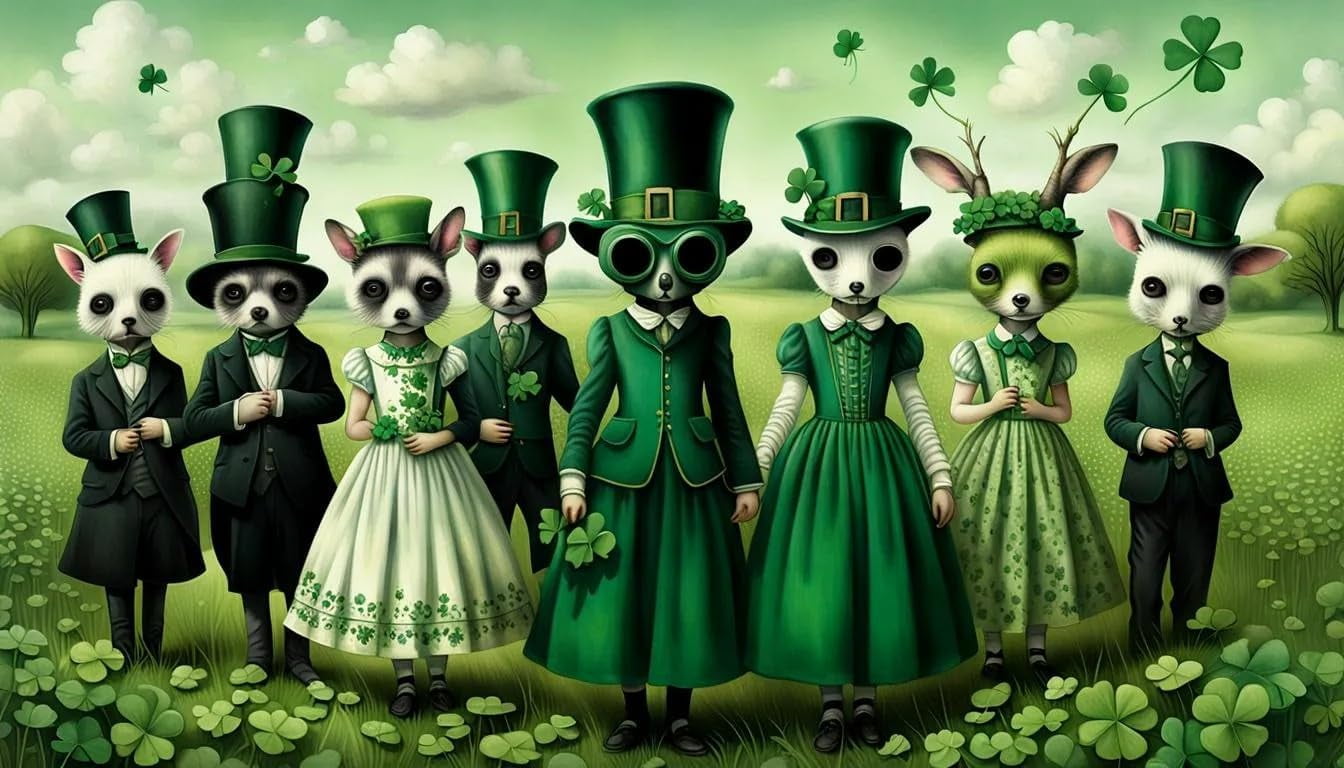 St. Patrick's Day Adult 1000 Piece Jigsaw Puzzle Wooden Jigsaw Puzzle ...