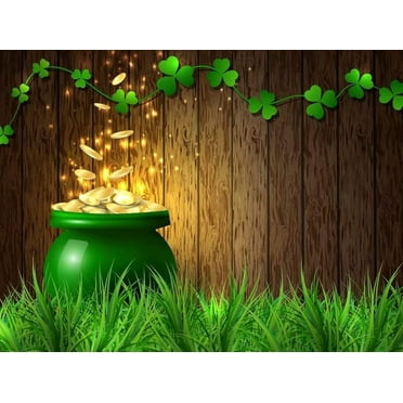 7X5ft St Patricks Day Backdrop, Spring Shamrock Irish Luck Day ...