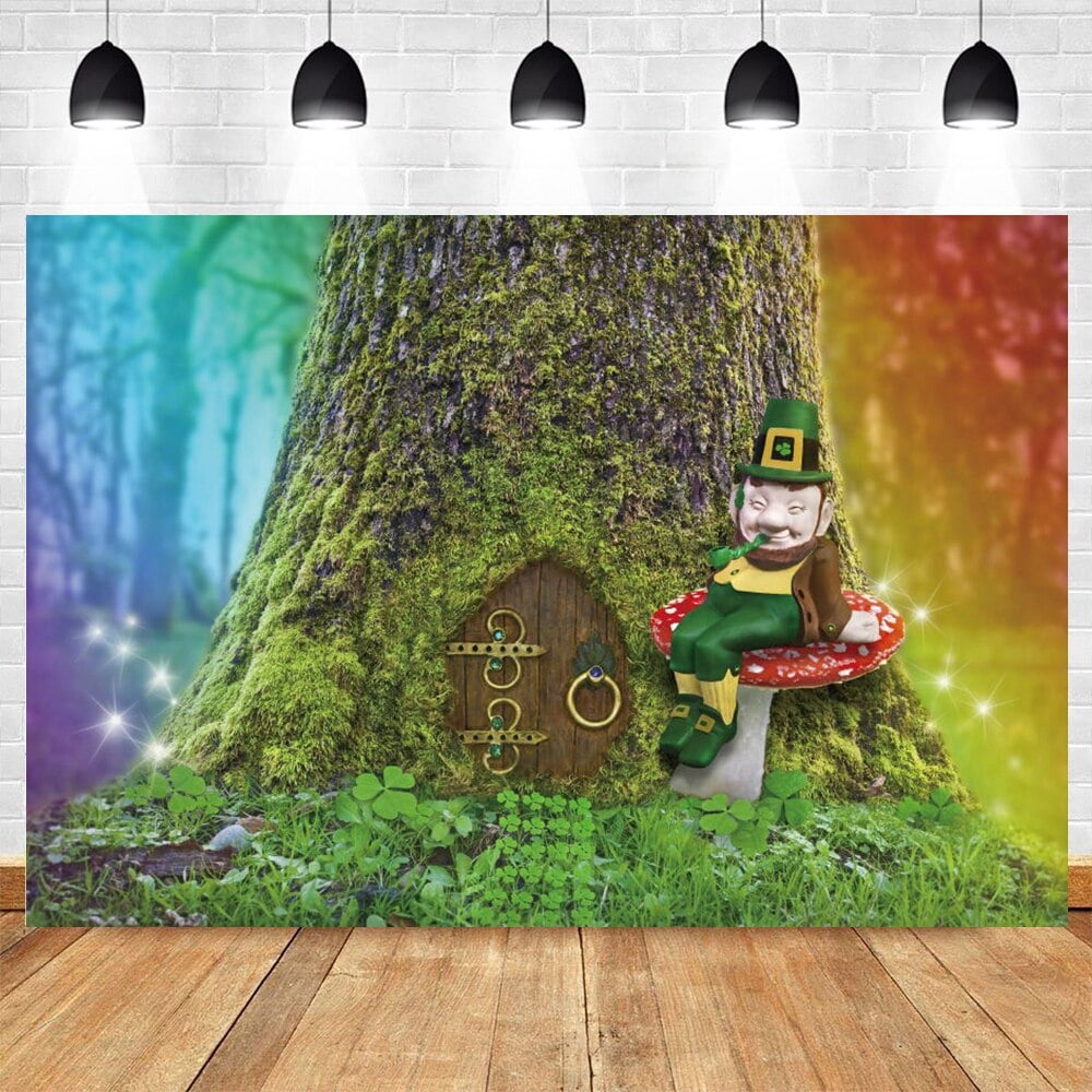 St.Patrick's Day Backdrop Pot of Gold Photography Background Dreamy ...