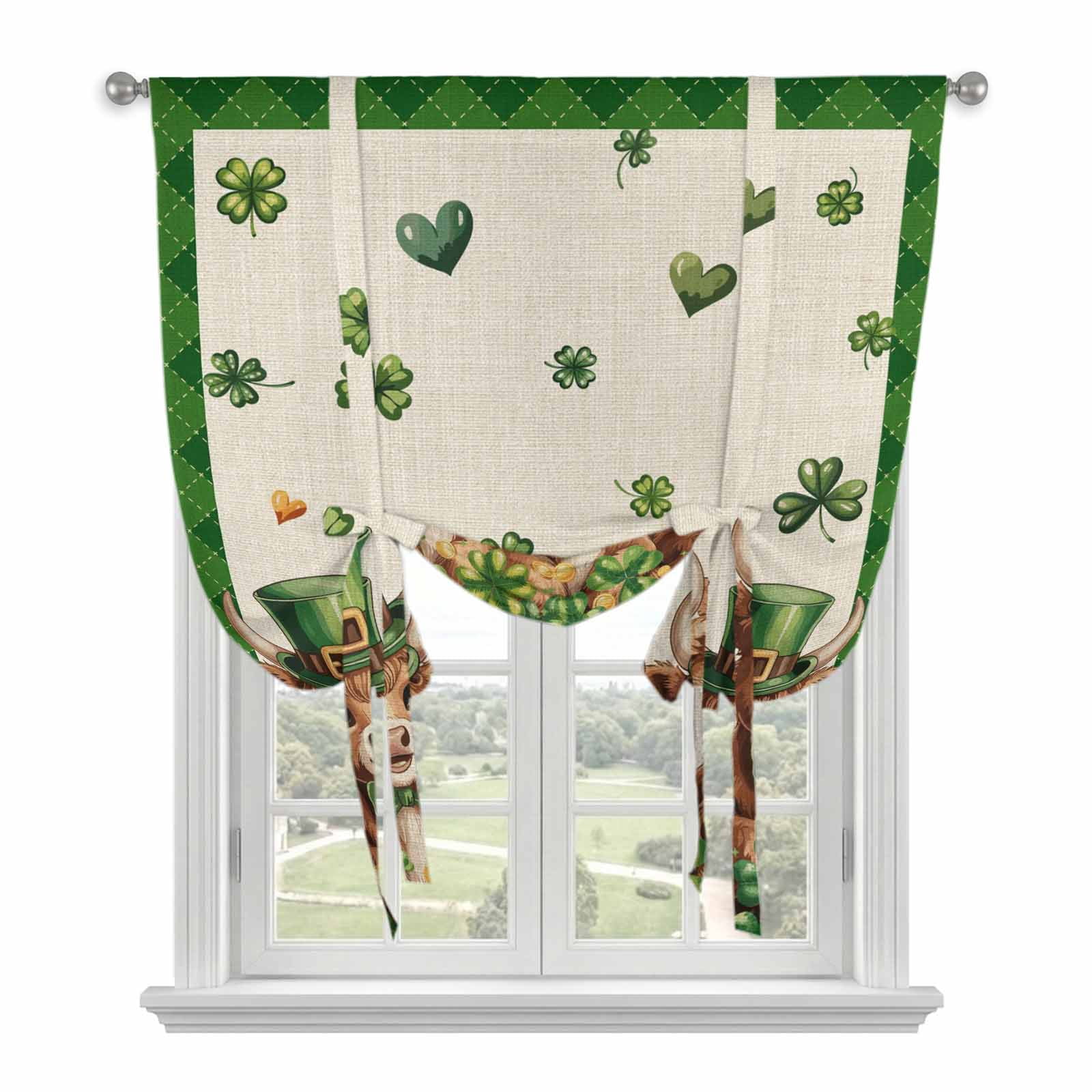 St. Patrick's Day Balloon Curtains for Bedroom/Front Door/Bathroom ...