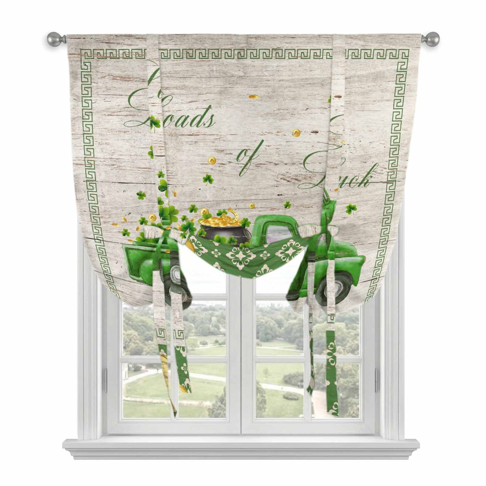 St. Patrick's Day Balloon Curtains for Windows, Bedroom Curtains 54 ...