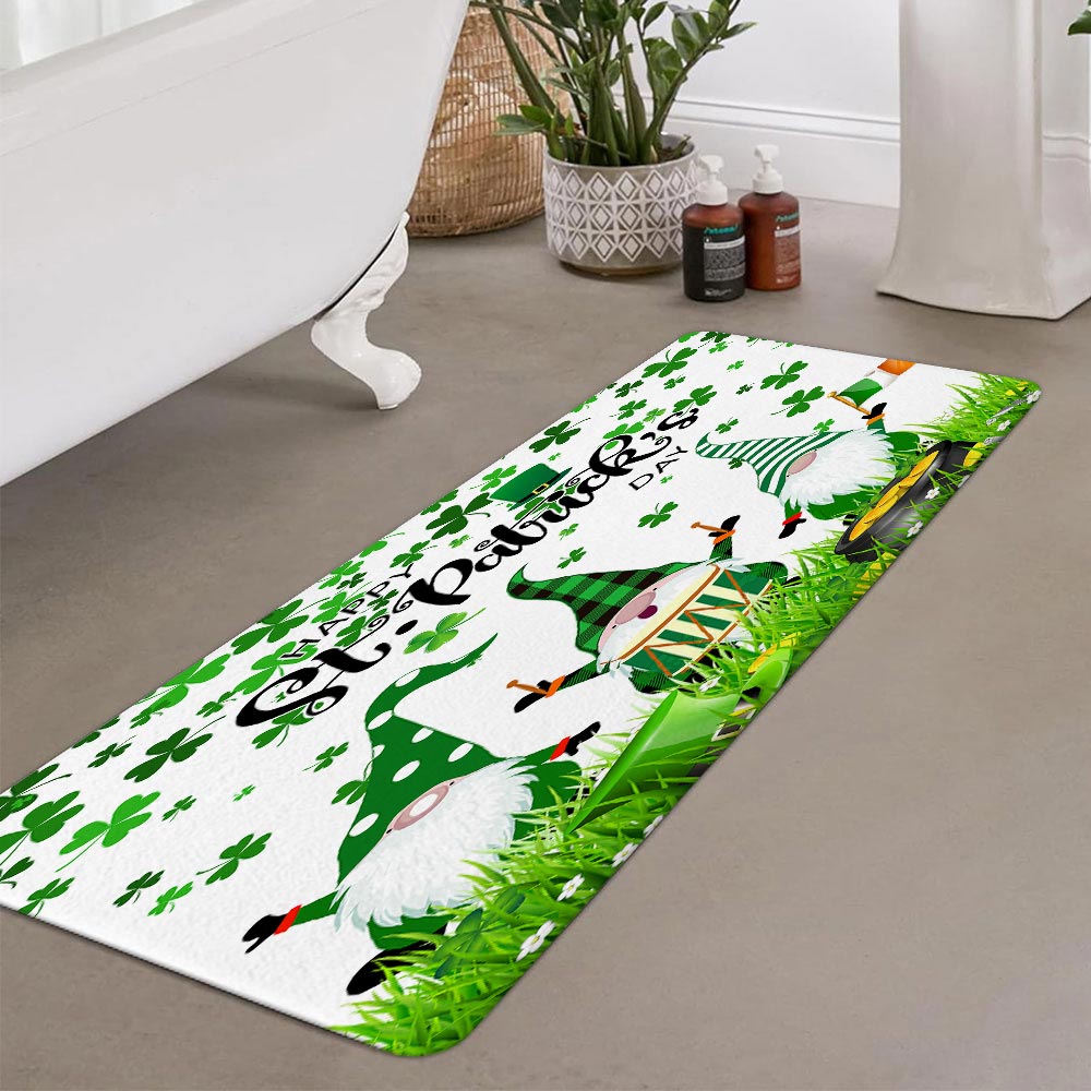 St. Patrick's Day Bathroom Rugs, Shamrock Rug St. Patrick's Day Bath ...