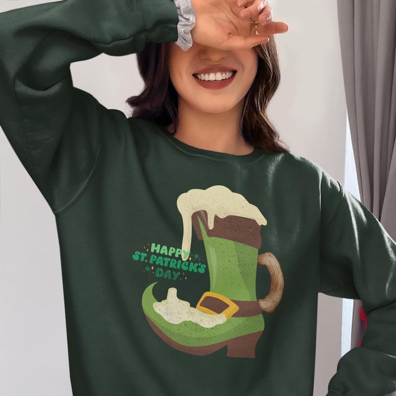 St. Patrick’s Day Beer Mug Boot, Leprechaun Shoe Beer Glass, Funny St ...