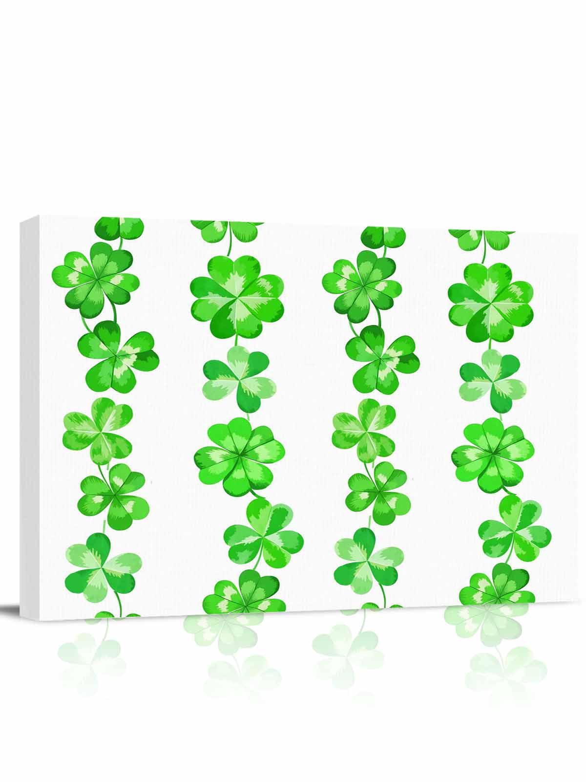 St. Patrick's Day Canvas Print Wall Art Watercolor Gradient Green Lucky ...