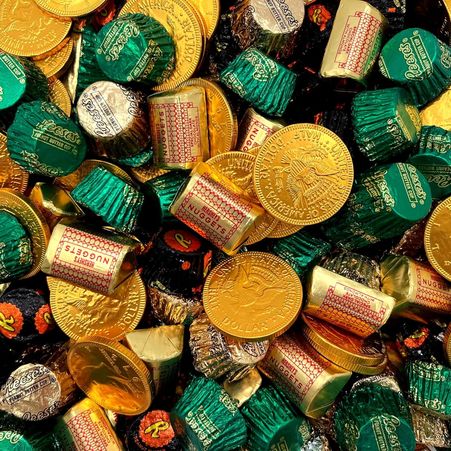 St. Patrick's Day Chocolate Candy Assortment Gold Coins, Peanut Butter ...
