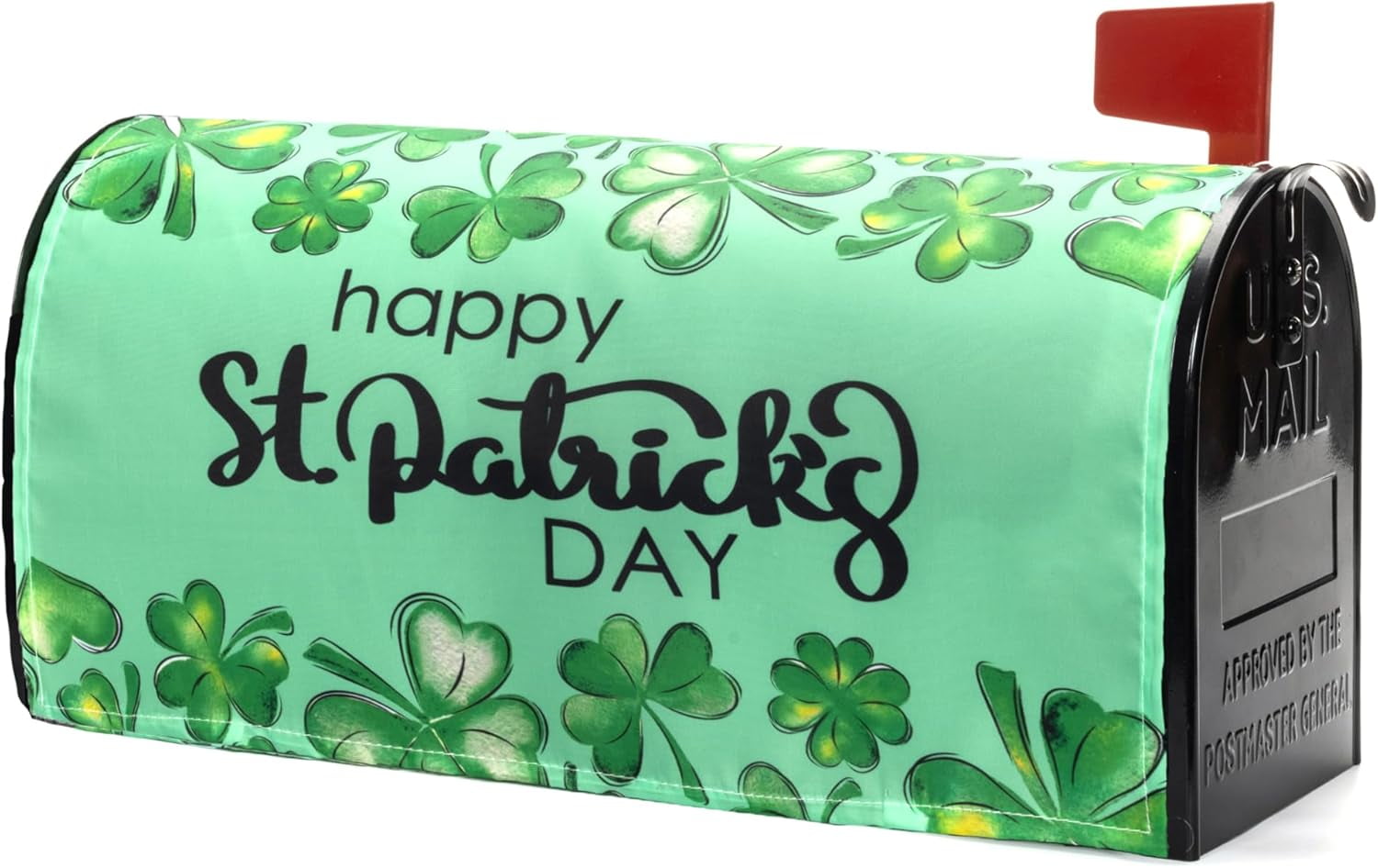 St. Patrick's Day Clover Mailbox-Covers - Standard Size Green Shamrock ...