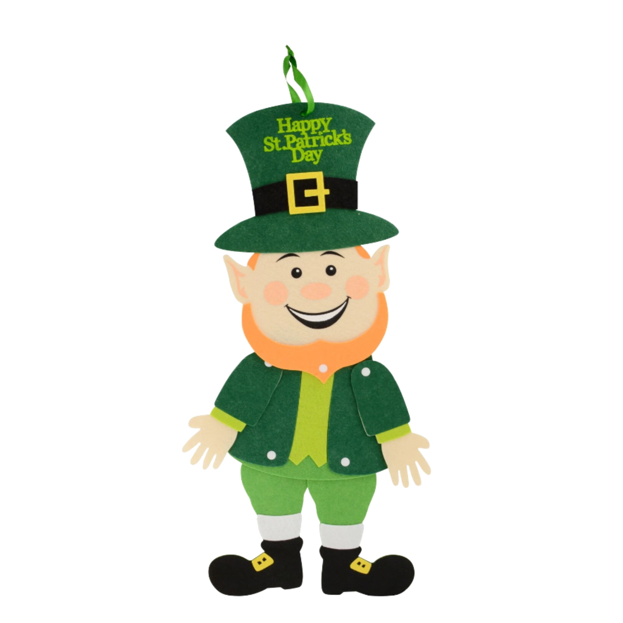St Patrick's Day Decoration Jointed Felt Leprechaun Hanging Decor ...