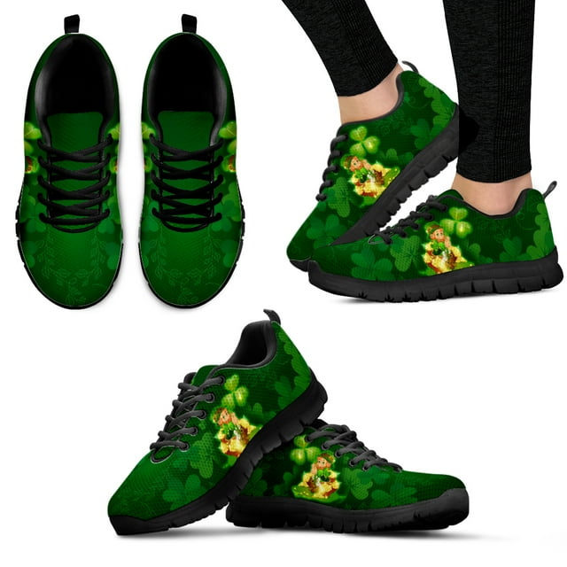 St. Patrick's Day Design Sneakers Leprechauns Print Comfortable Summer ...