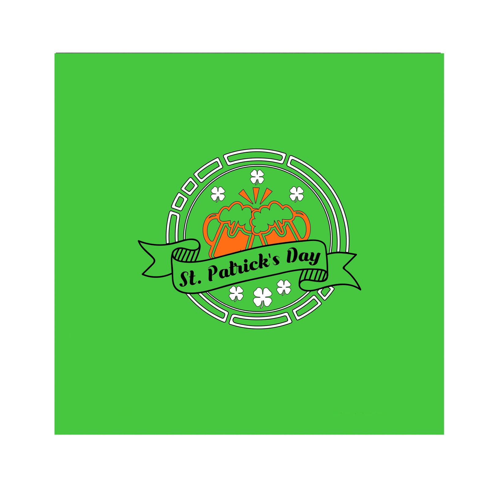 St Patrick's Day Flags, 4 Leaf Clover Banners, St Patricks Day Shamrock ...