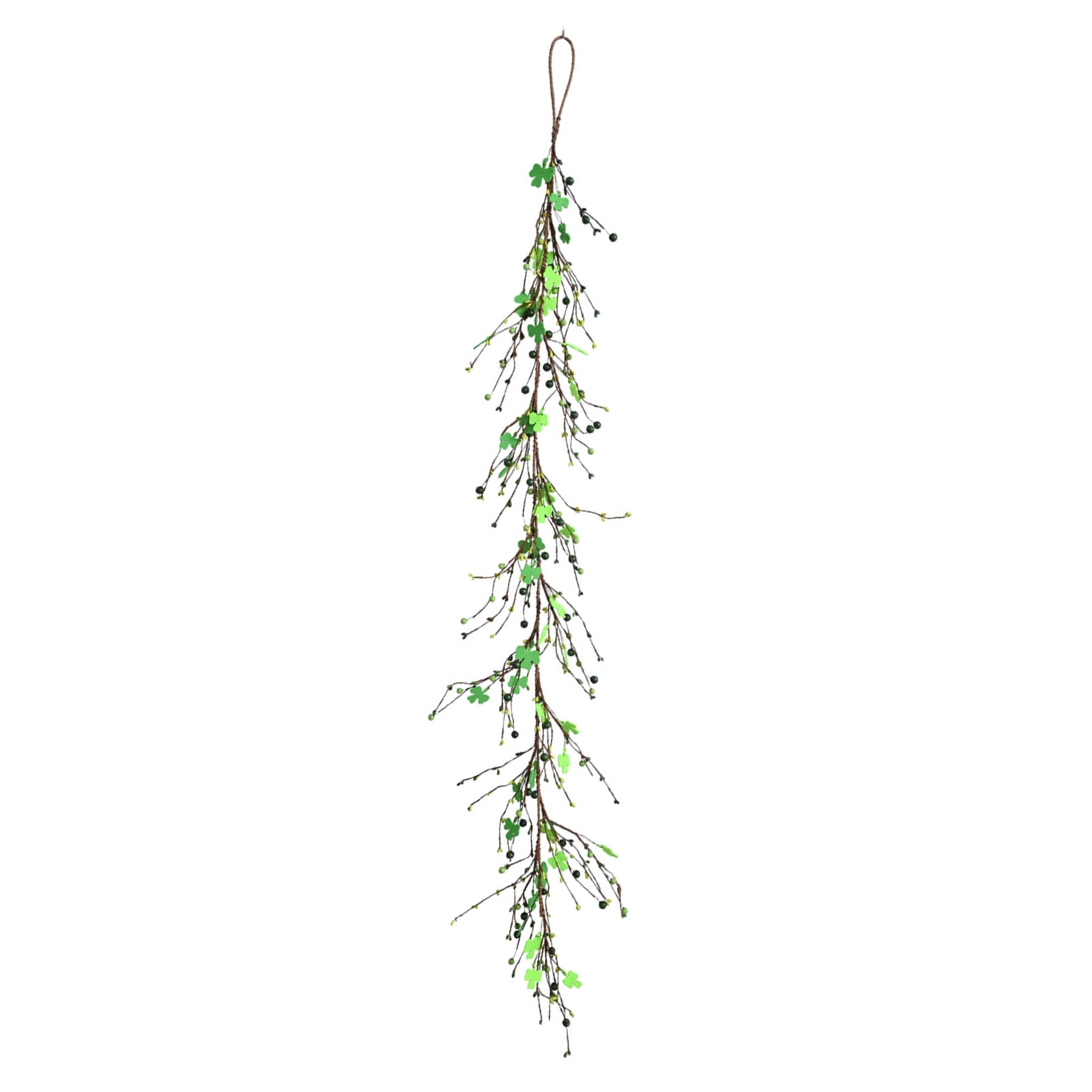 St. Patrick's Day Garland 1.5 Meter Green Shamrock Berry Vine ...