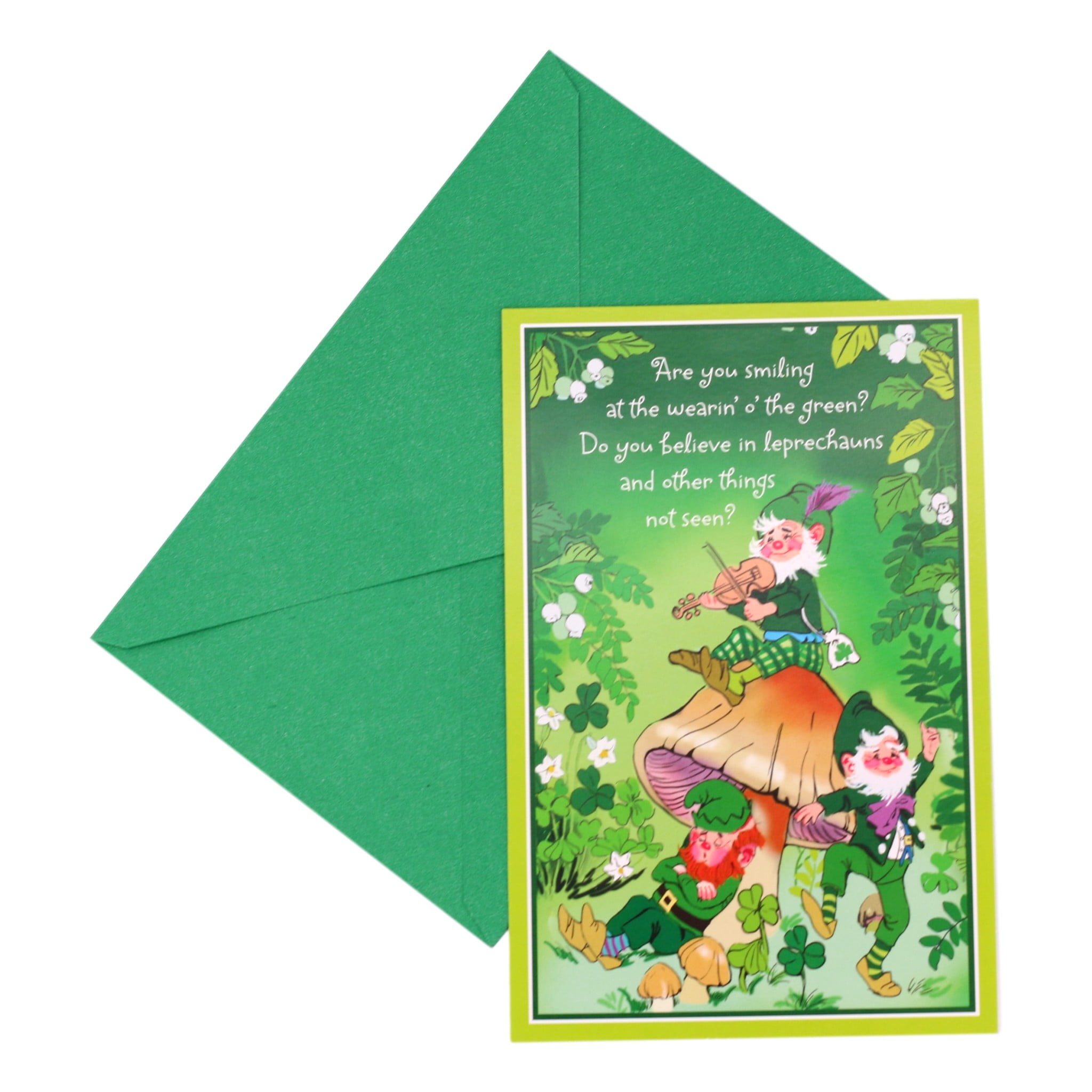 St. Patrick’s Day Greeting Card: Are smiling at the wearin' o' the ...