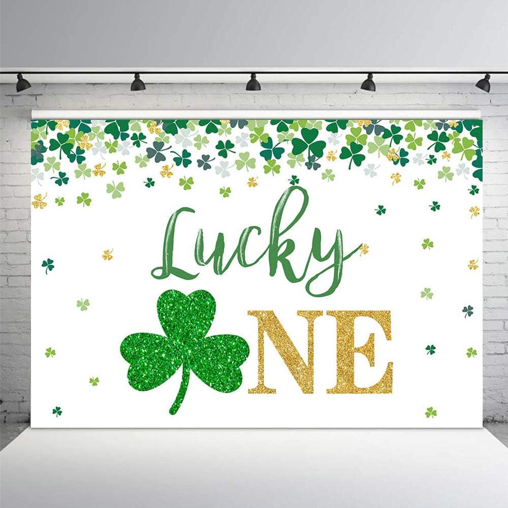 St. Patrick's Day Happy First Birthday Party Decorations Photo Backdrop ...
