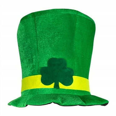 KelaJuan Mini Leprechaun Hats Green Top Hats Shamrock Party Hats with ...