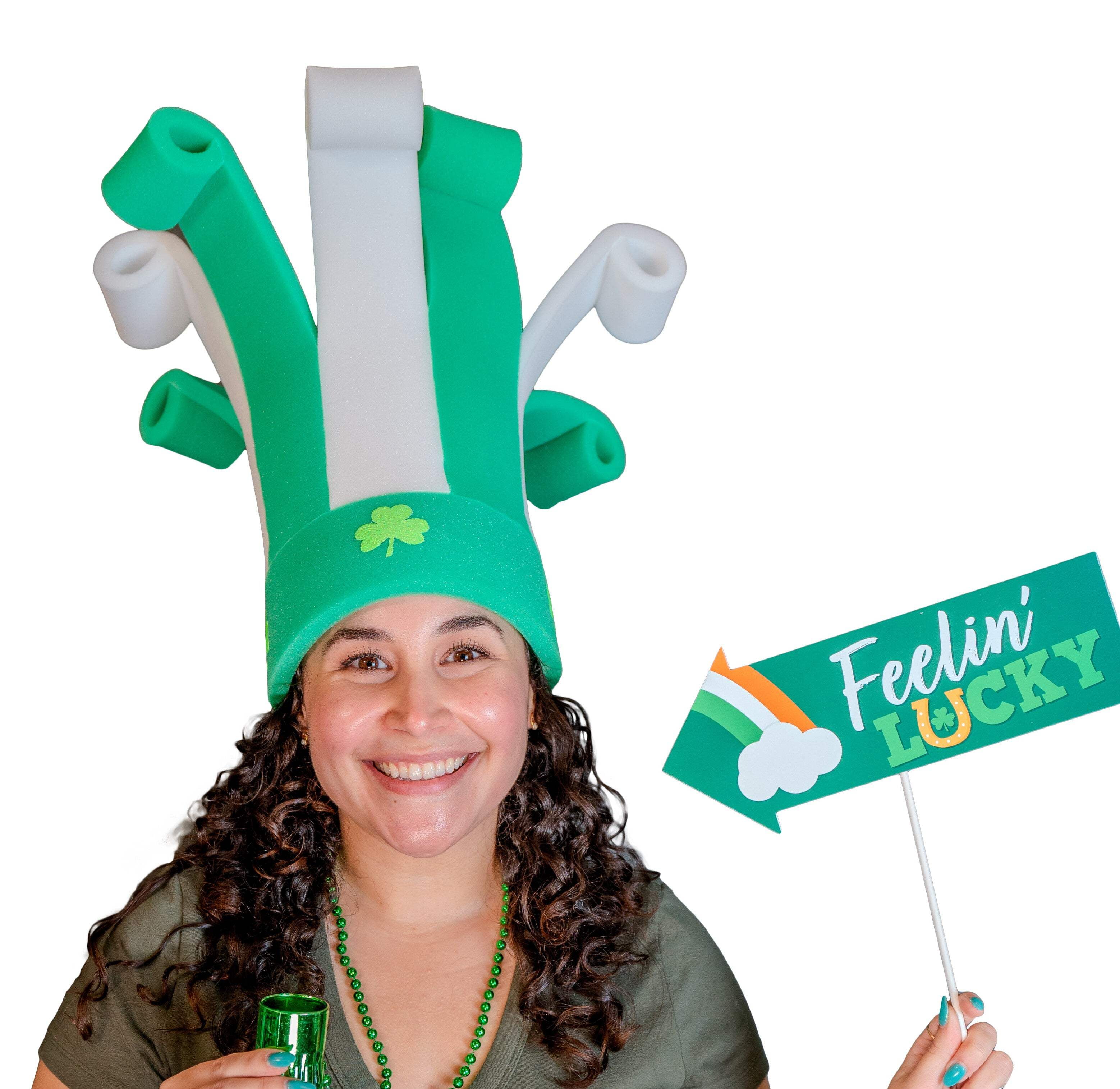 St Patrick's Day Jester Rollers Hat -Saint Patricks Day - Shamrocks ...