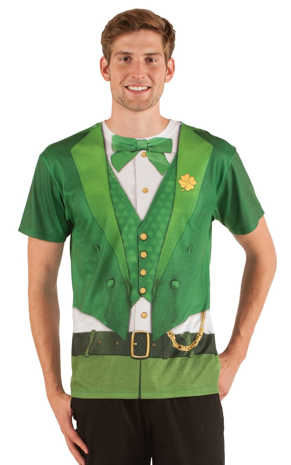 St. Patrick's Day Leprechaun Adult Shirt - Walmart.com