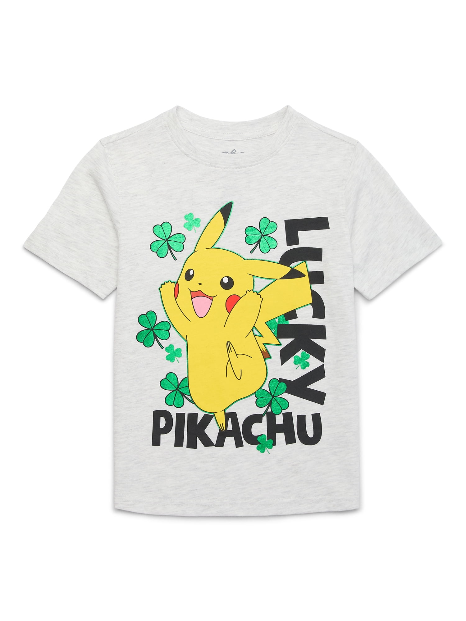St. Patrick’s Day Little Boys and Big Boys Lucky Pikachu Graphic Tee ...