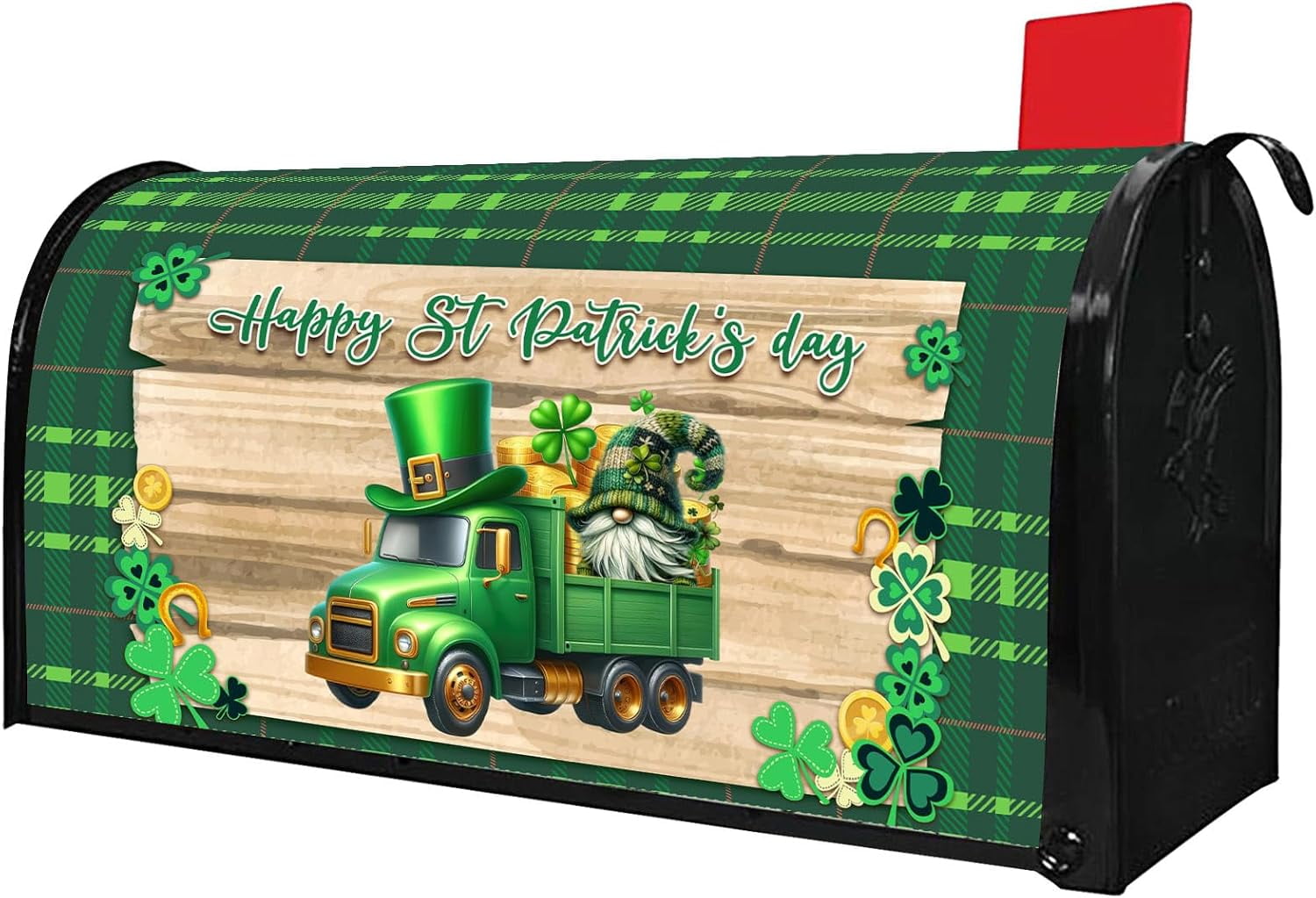 St Patrick's Day Mailbox Covers Magnetic Standard Size Waterproof Green ...