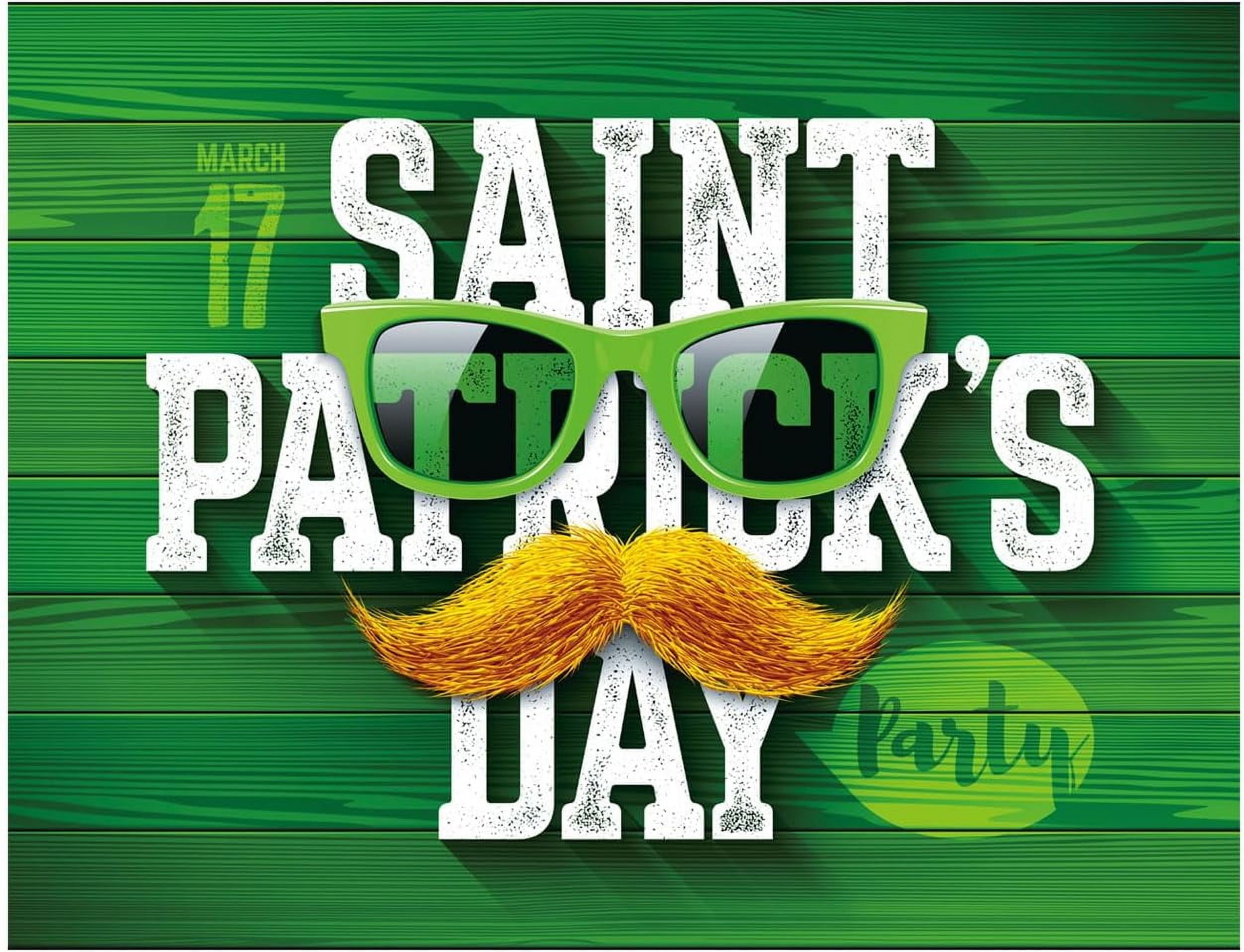 St. Patrick's Day Photo Backdrop Irish Green Lucky Clover Background ...