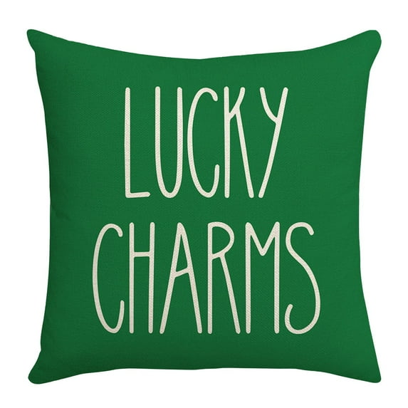 St. Patrick's Day Pillow Cover Irish Themed Printed Decorative Cushion ...