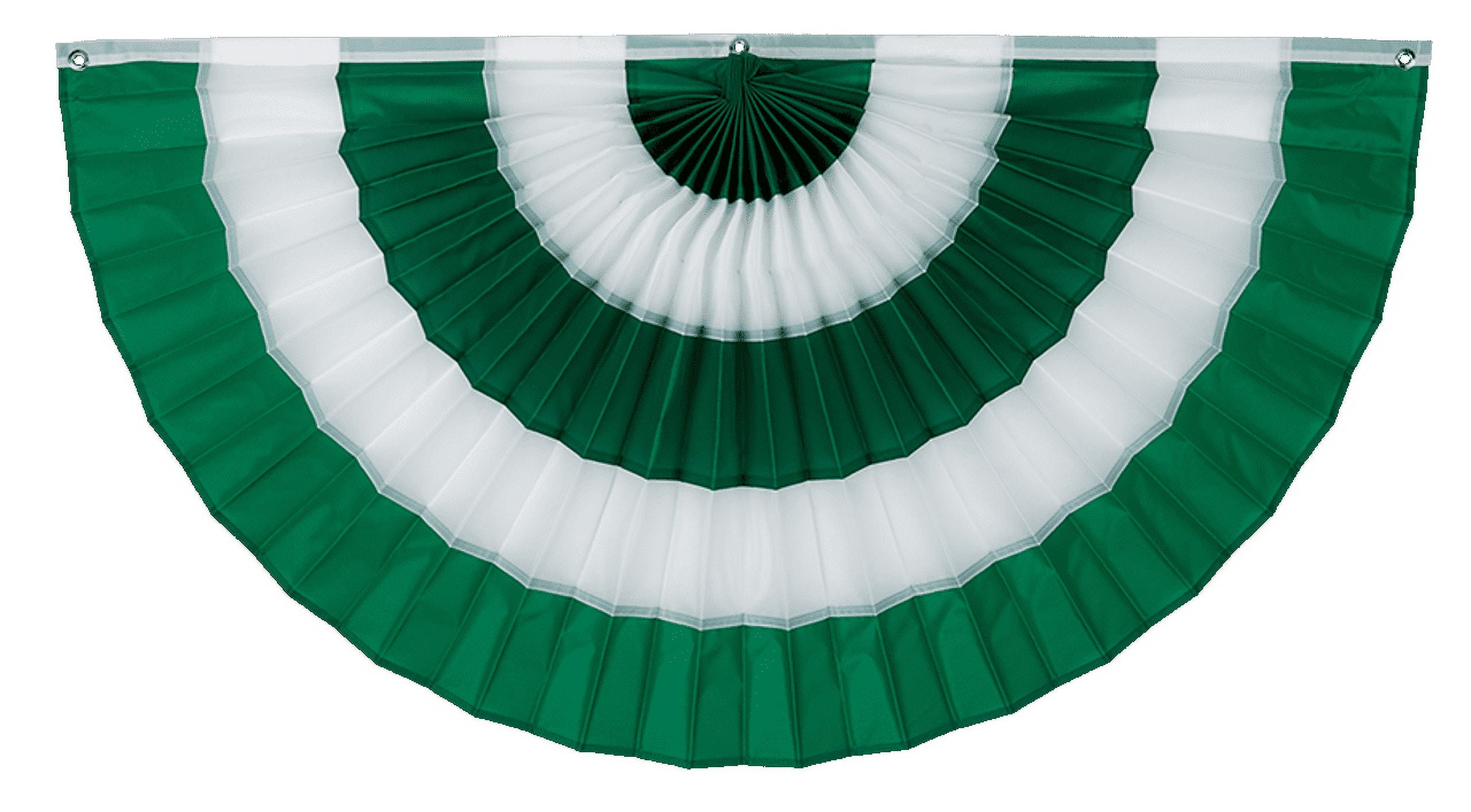 St. Patrick’s Day Pleated Fan By Old Glory Bunting– 1 1/2' x 3' Cotton ...
