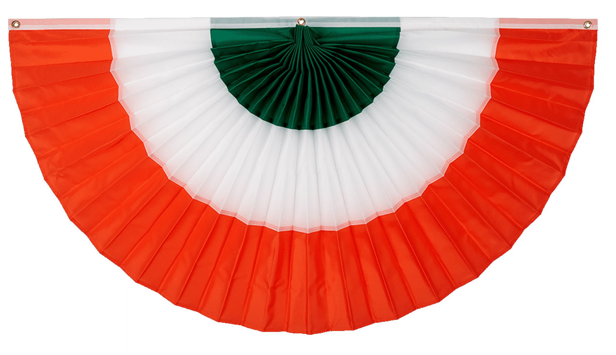 St. Patrick’s Day Pleated Fan By Old Glory Bunting– 2' x 4' Cotton ...