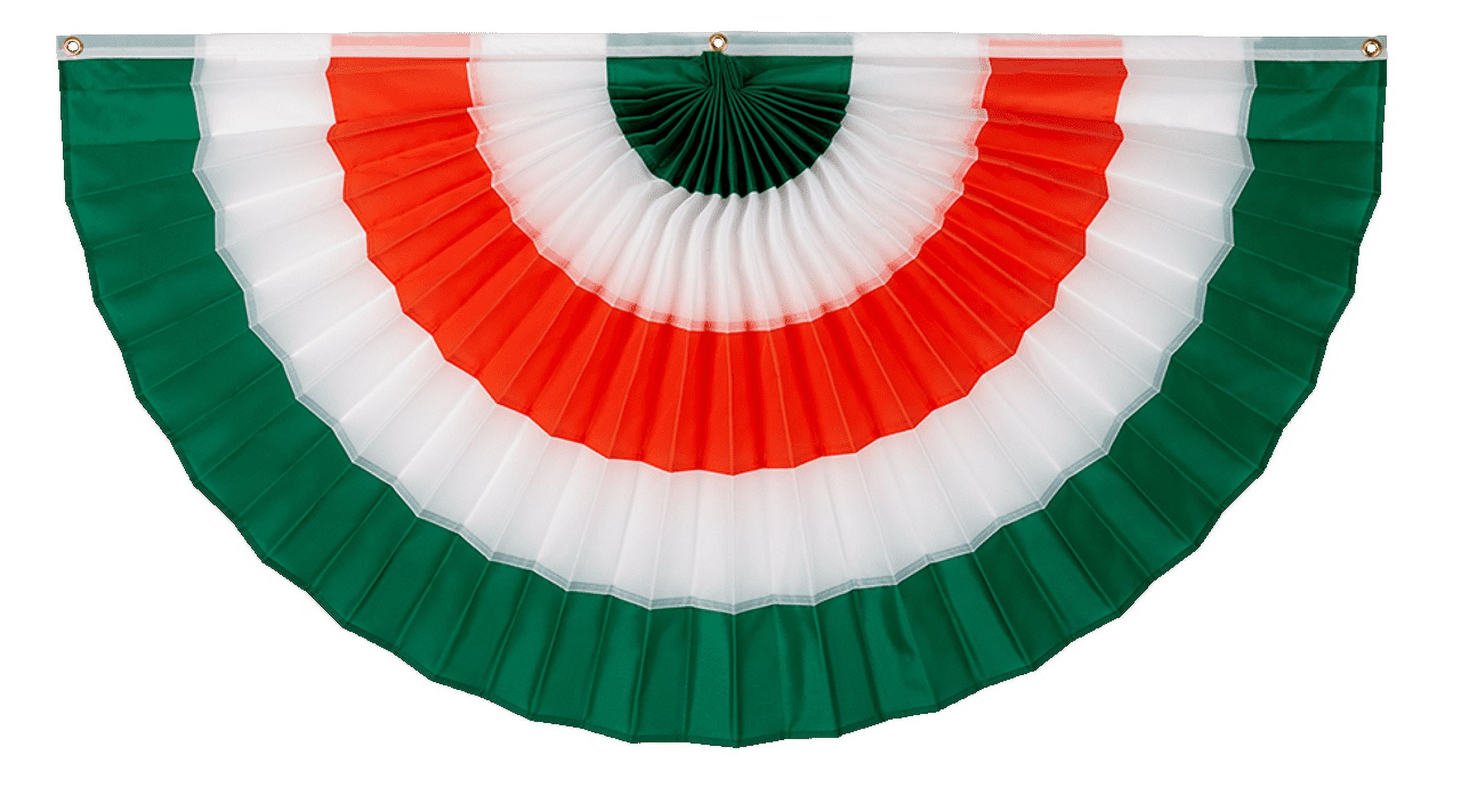 St. Patrick’s Day Pleated Fan By Old Glory Bunting– 2' x 4' Nylon Irish ...