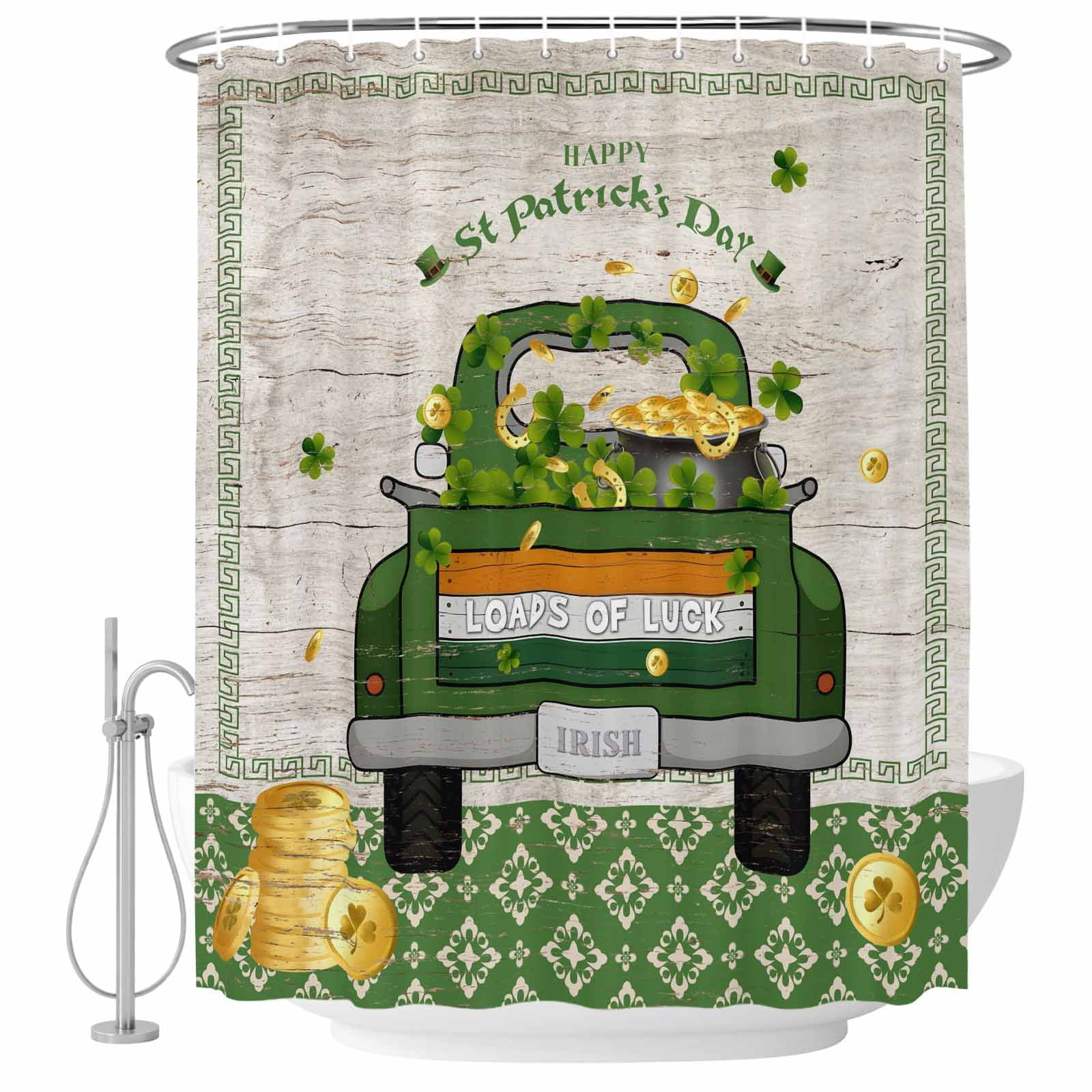 St. Patrick's Day Shower Curtain, Waterproof Shower Curtains for ...