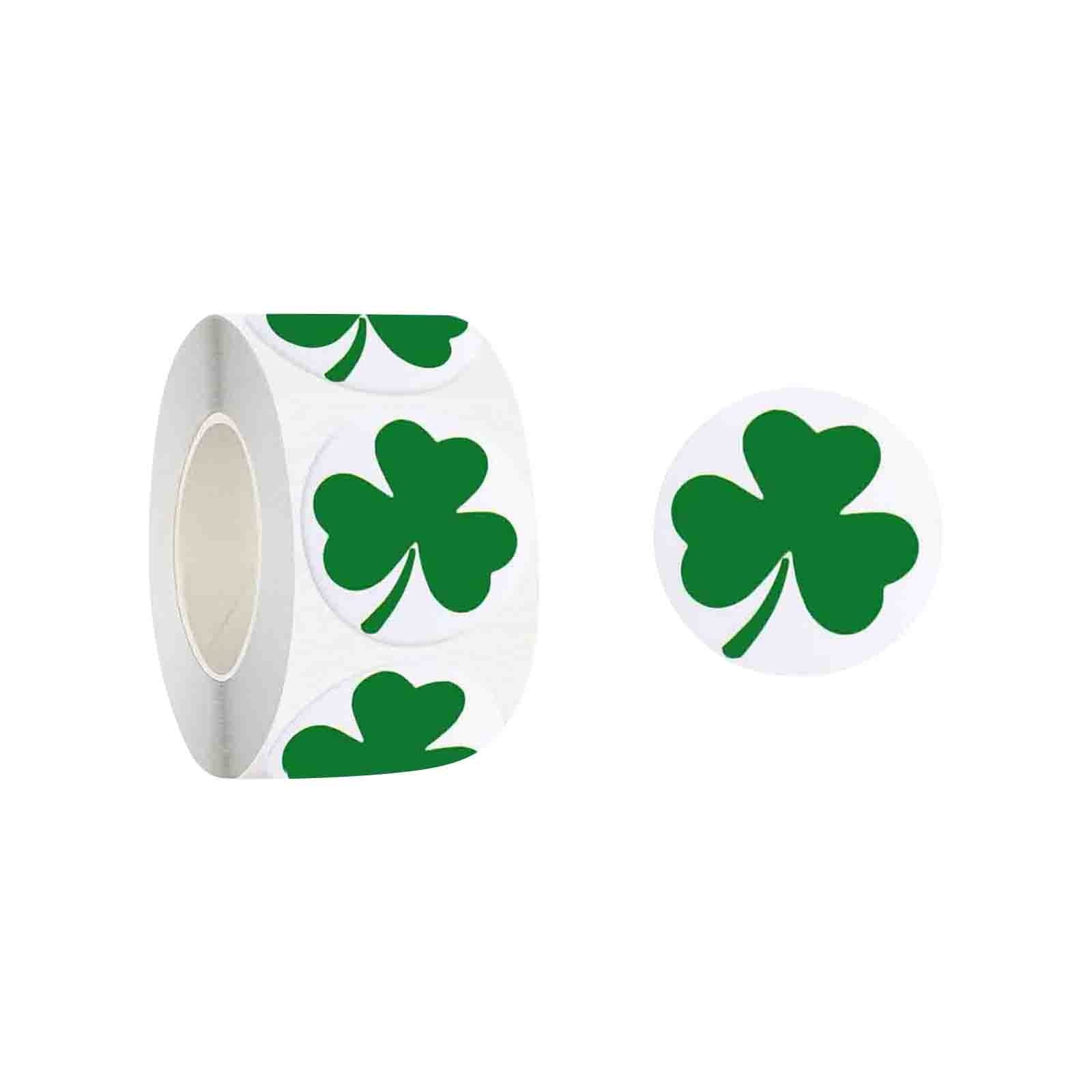 St. Patrick’s Day Stickers, 500 Pieces 1.5inch Irish Shamrock Sticker ...