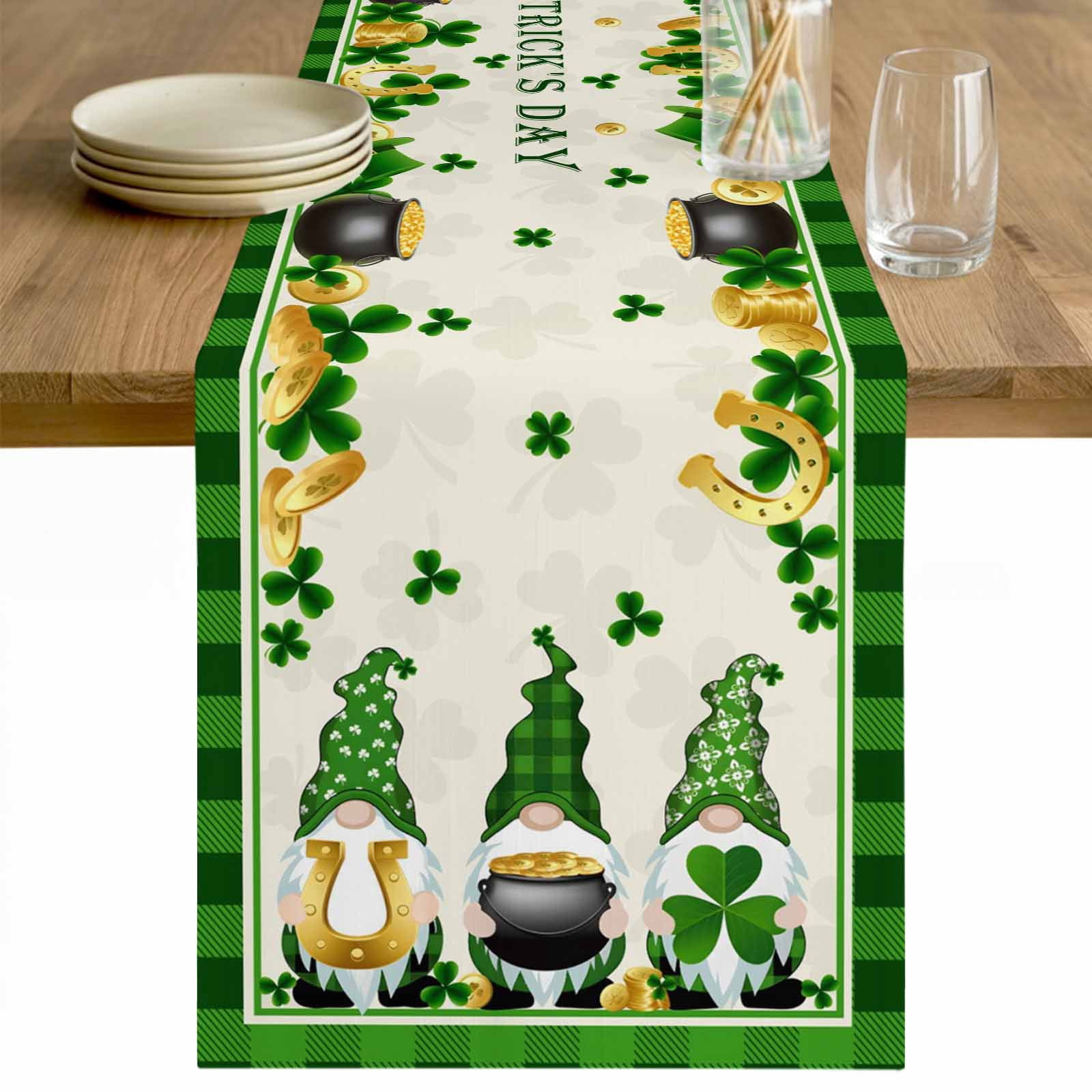 St. Patrick's Day Table Runner 90 Inches Long Farmhouse Dress Scarves ...