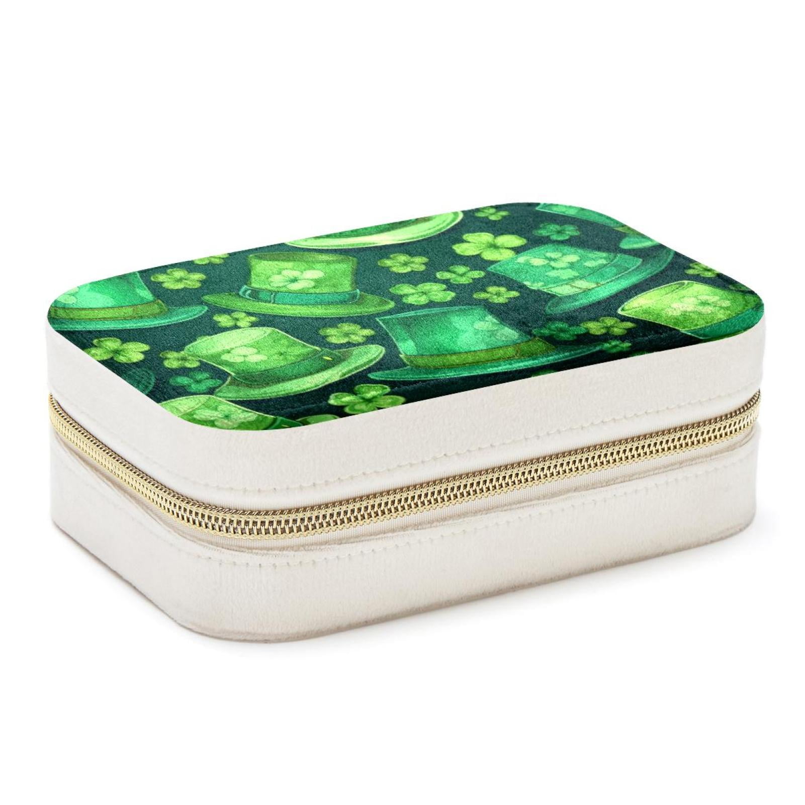 St. Patrick's Day Velvet Portable Necklace Holder with Removable ...