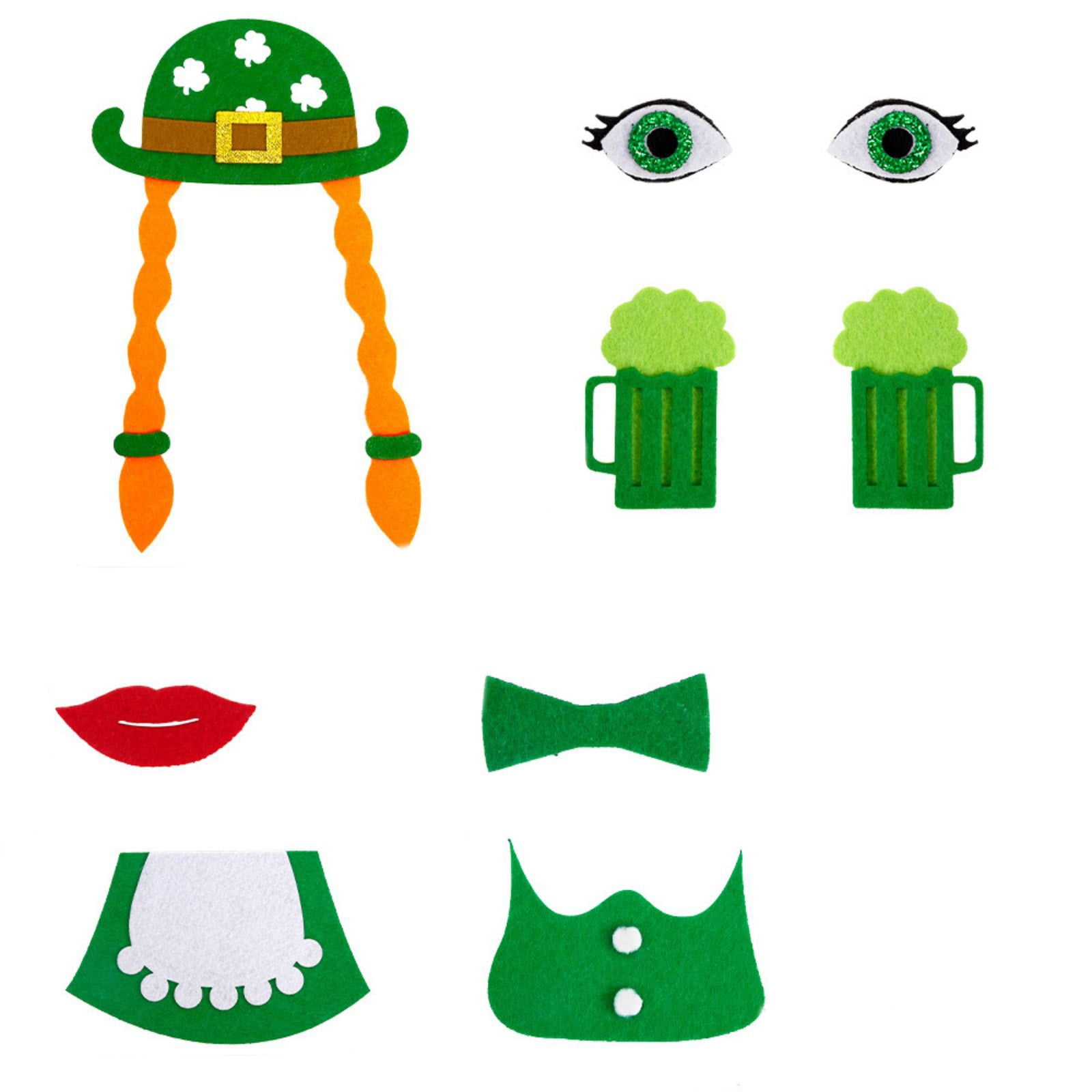 St Patrick‘s Day Wall Decal Irish Shamrock Wall Stickers Festival ...