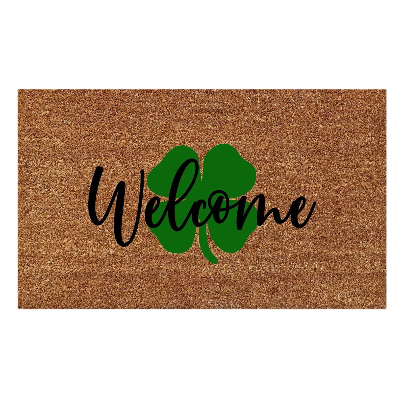 St Patrick's Day Welcome Mat Funny Patio Hello Door Mat Cute Dirty Dog ...