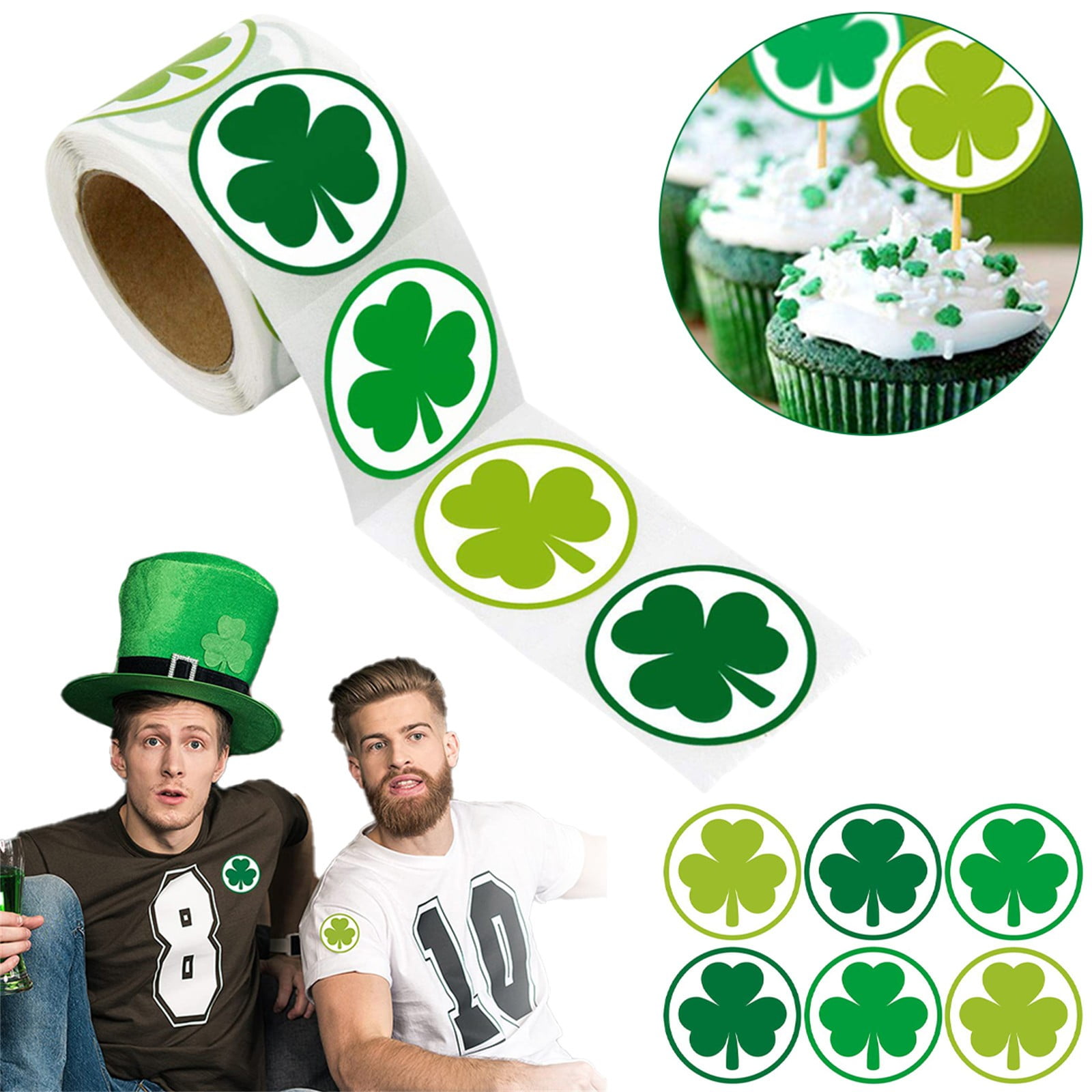 St. Patrick's Kids Bedroom Set St. Day Stickers: Premium 3 Color Green ...