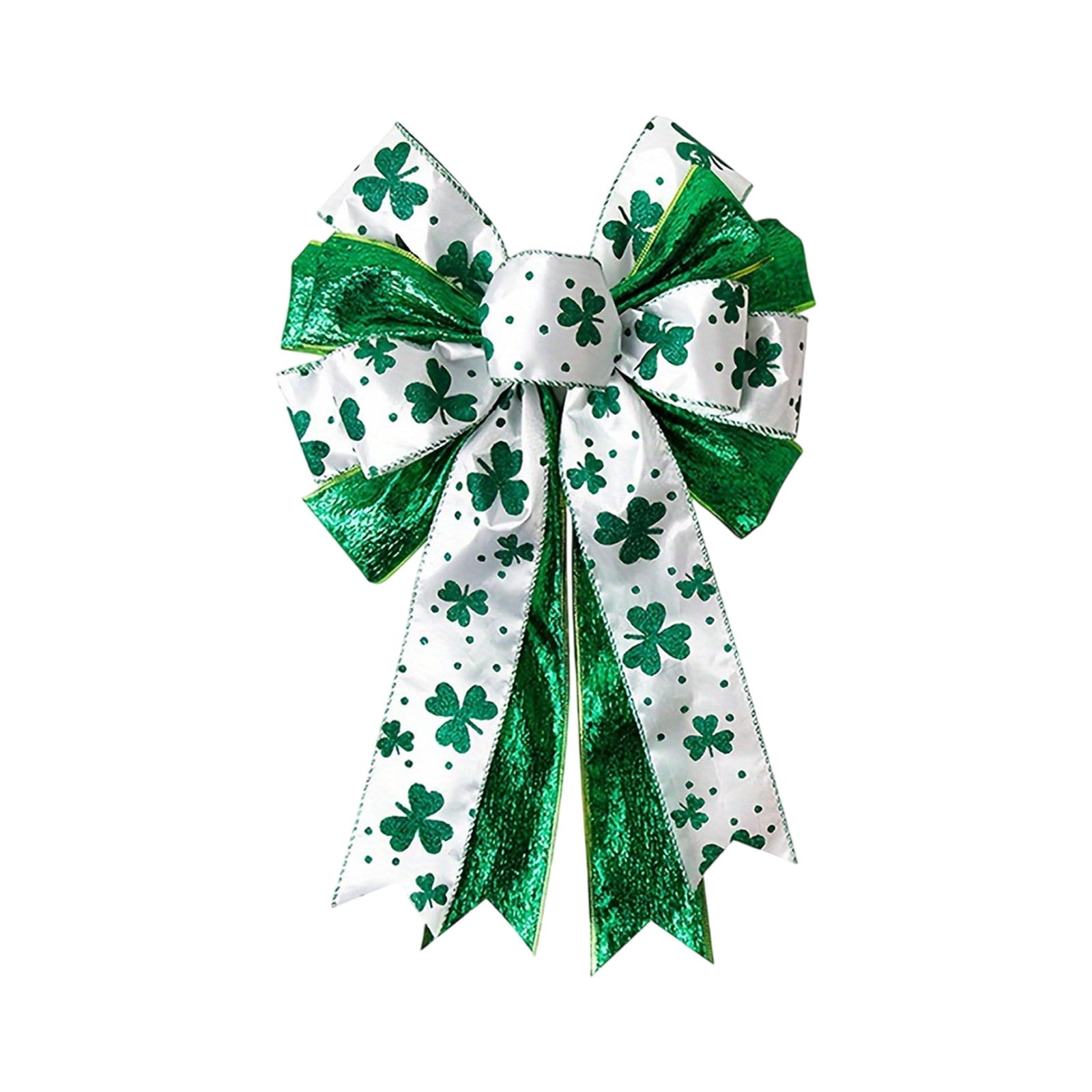 St Patricks Day Bow for Wreath Decorations,St Patricks Day Tree Topper ...