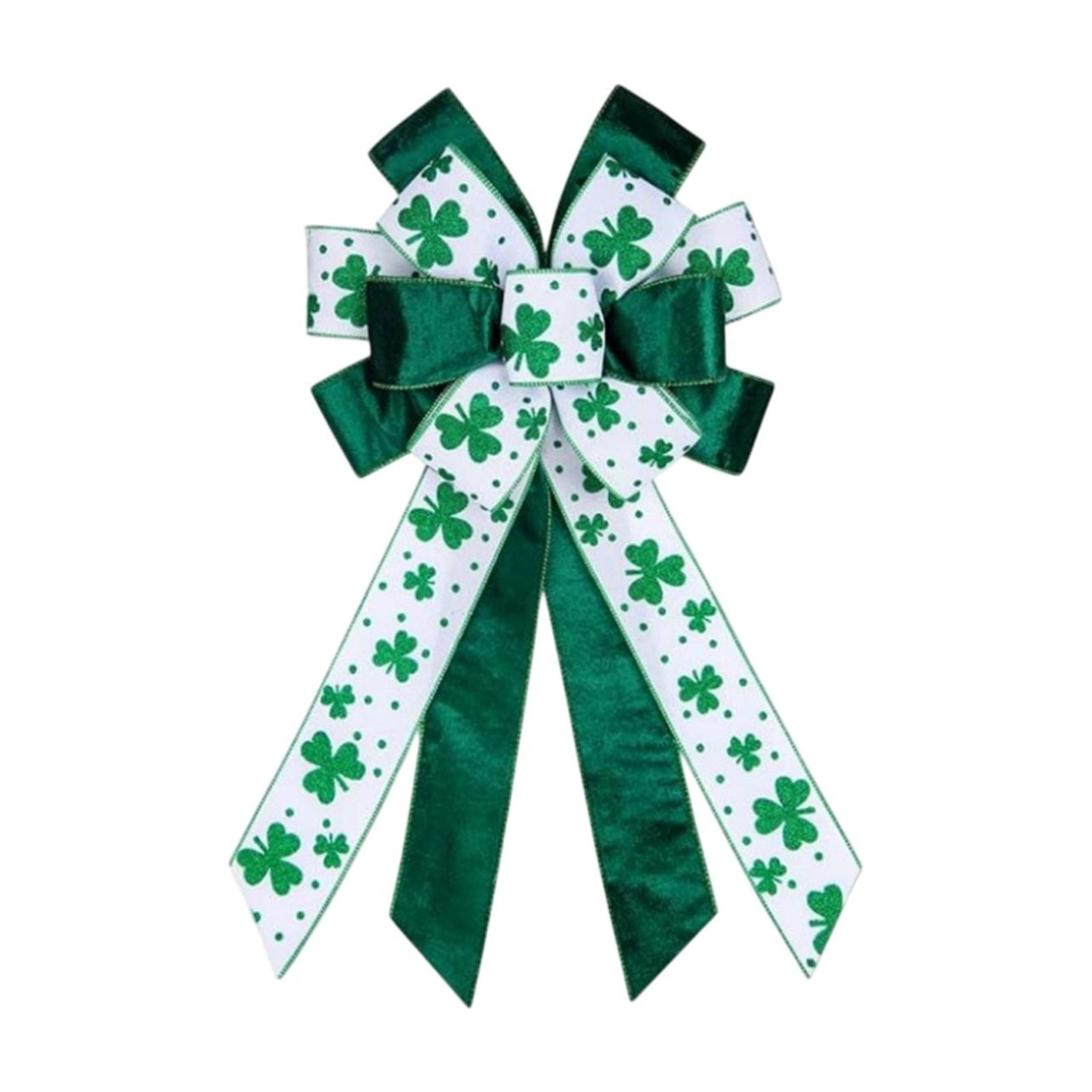 St Patricks Day Bows for Wreath Outdoor Decorations,St Patricks Day ...